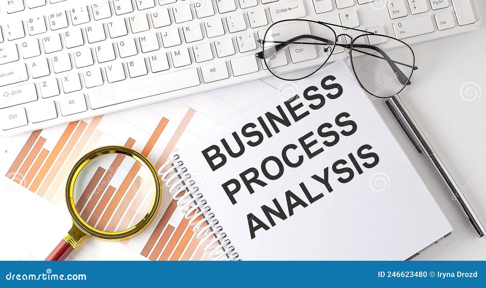 BUSINESS PROCESS ANALYSIS Text Written on a Notebook with Keyboard ...