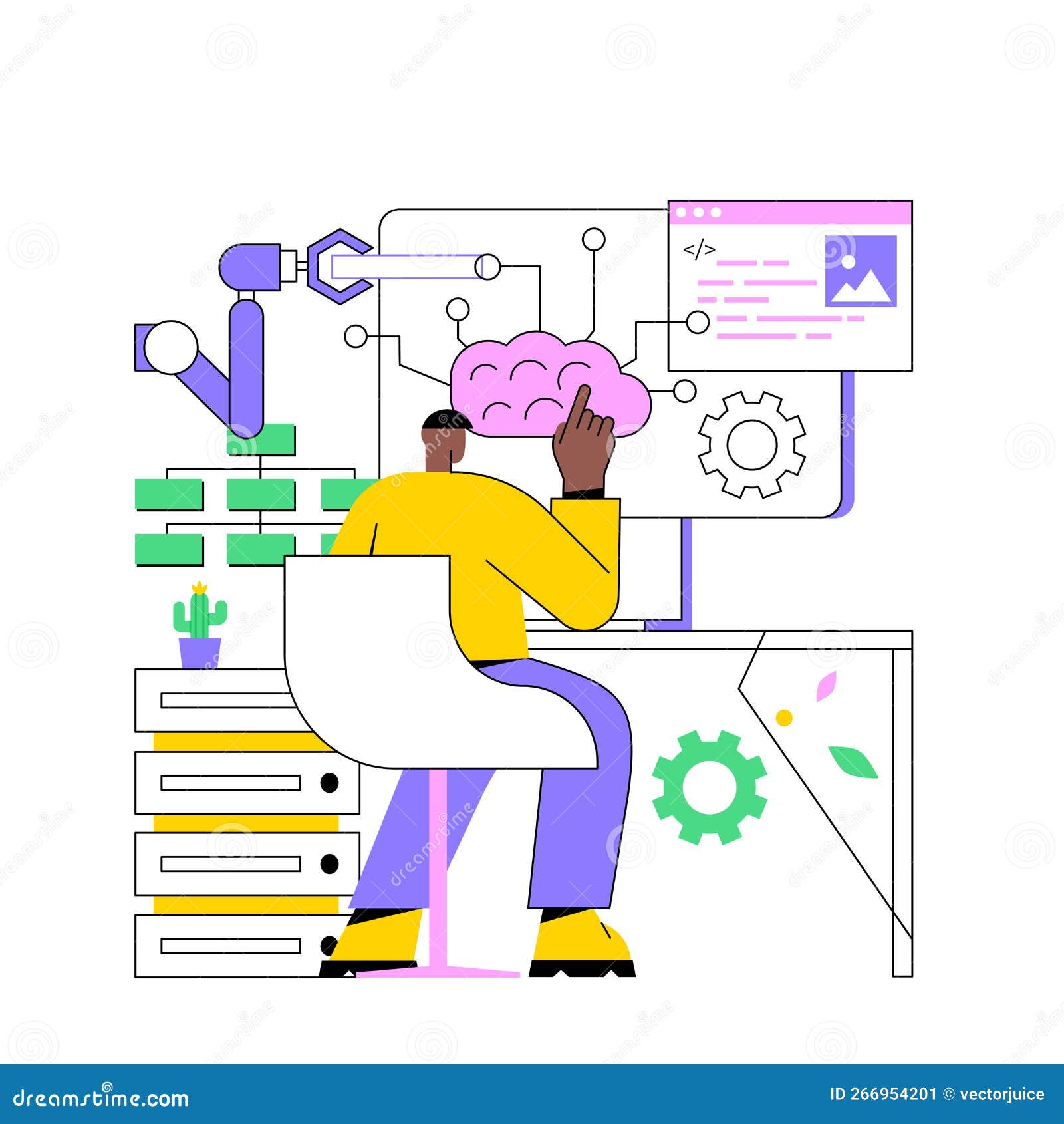 Business Process Automation Abstract Concept Vector Illustration Stock ...