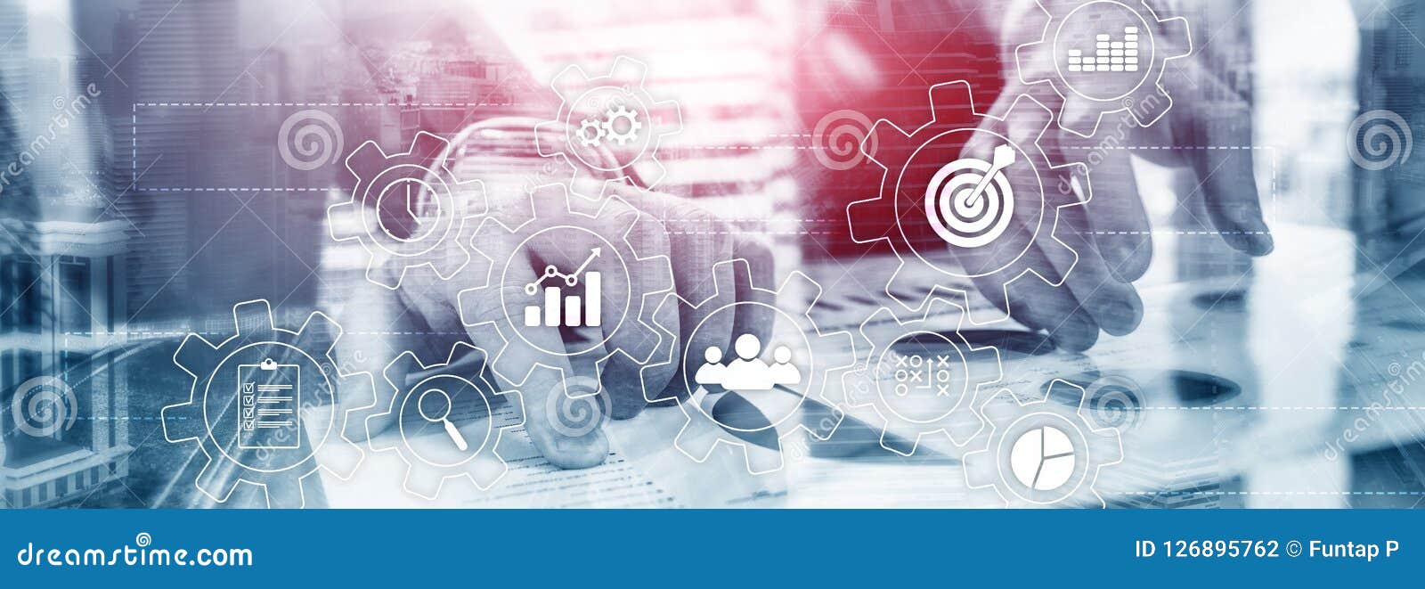 Business Process Automation Concept. Gears and Icons on Abstract ... Business Process Automation Concept. Gears and Icons on Abstract ...