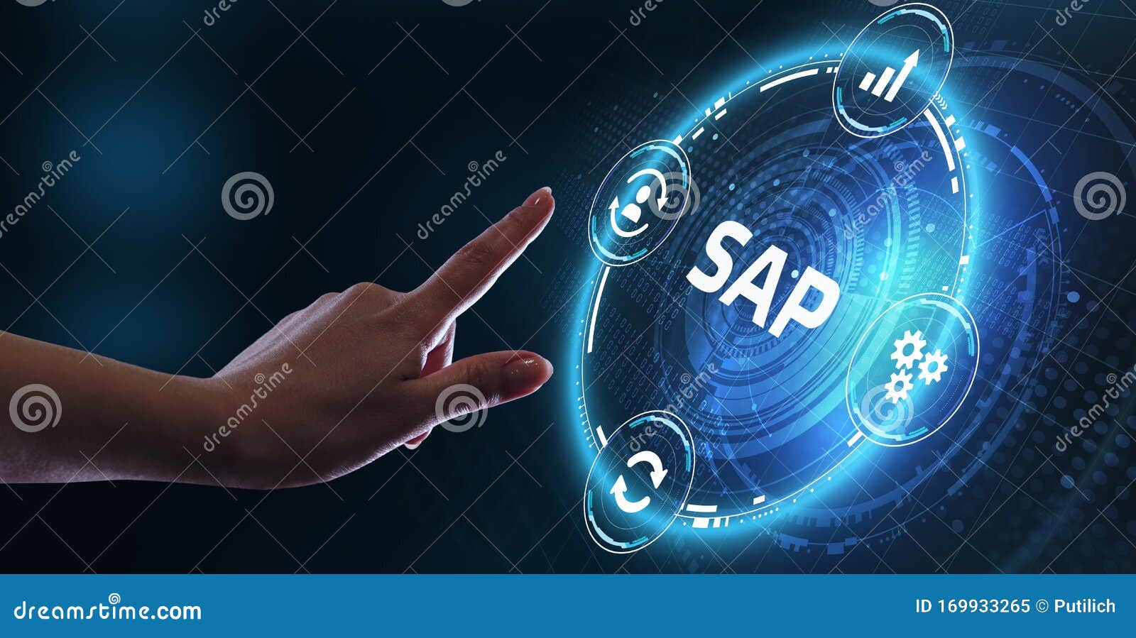 Business Process Automation Software. SAP Stock Image - Image of system ...