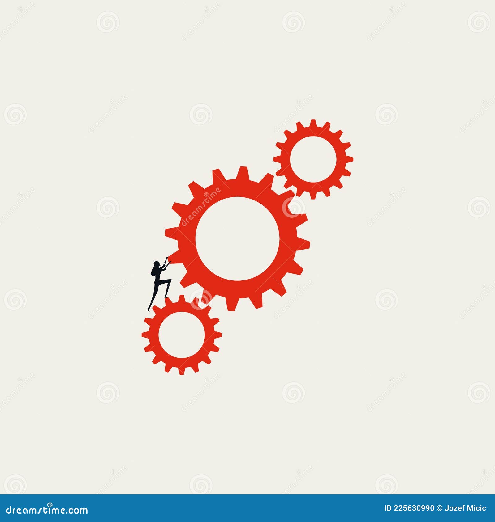 Business Process Automation Vector Concept. Symbol of Cooperation ...