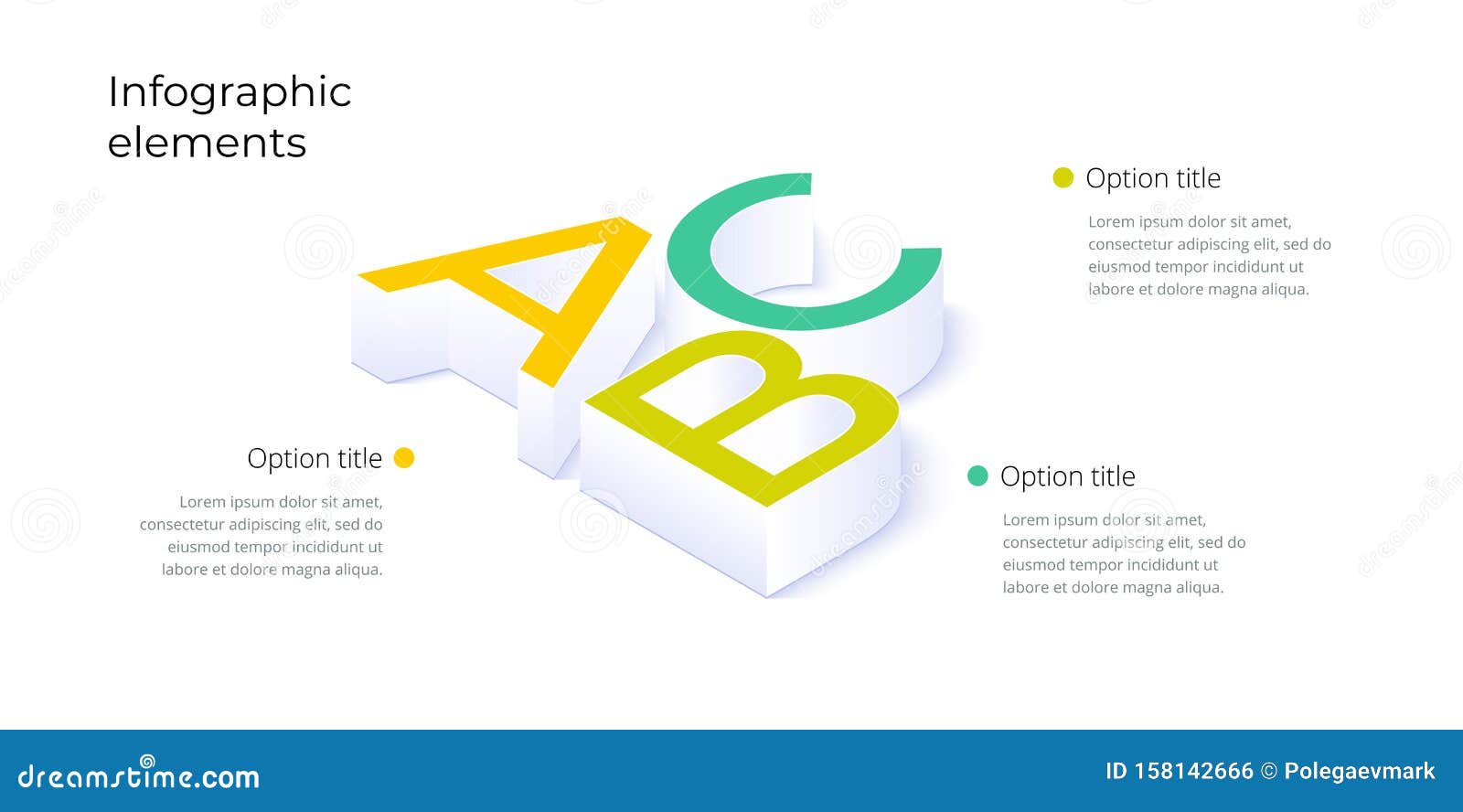 Business Process Chart Infographics with 3 Step Options. Square Corporate Workflow Graphic ...