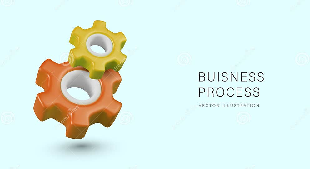 Business Process Concept. Established Work, Team Project Stock Vector ...