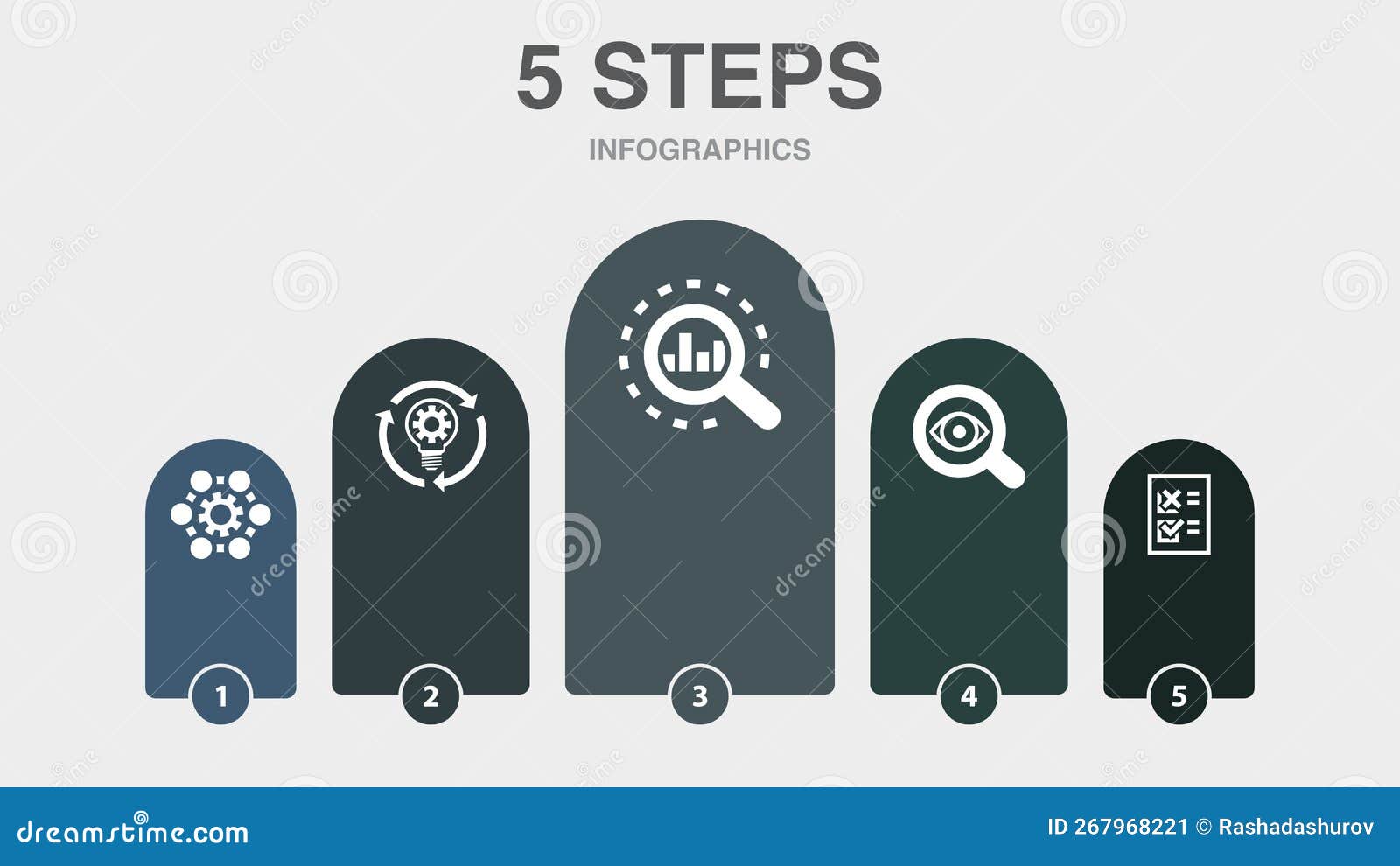 Business Process, Implement, Analyze Stock Illustration - Illustration ...