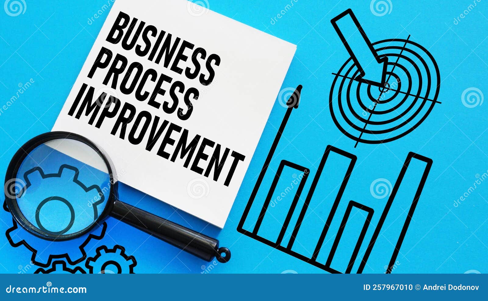 Business Process Improvement BPI is Shown Using the Text Stock Photo ...
