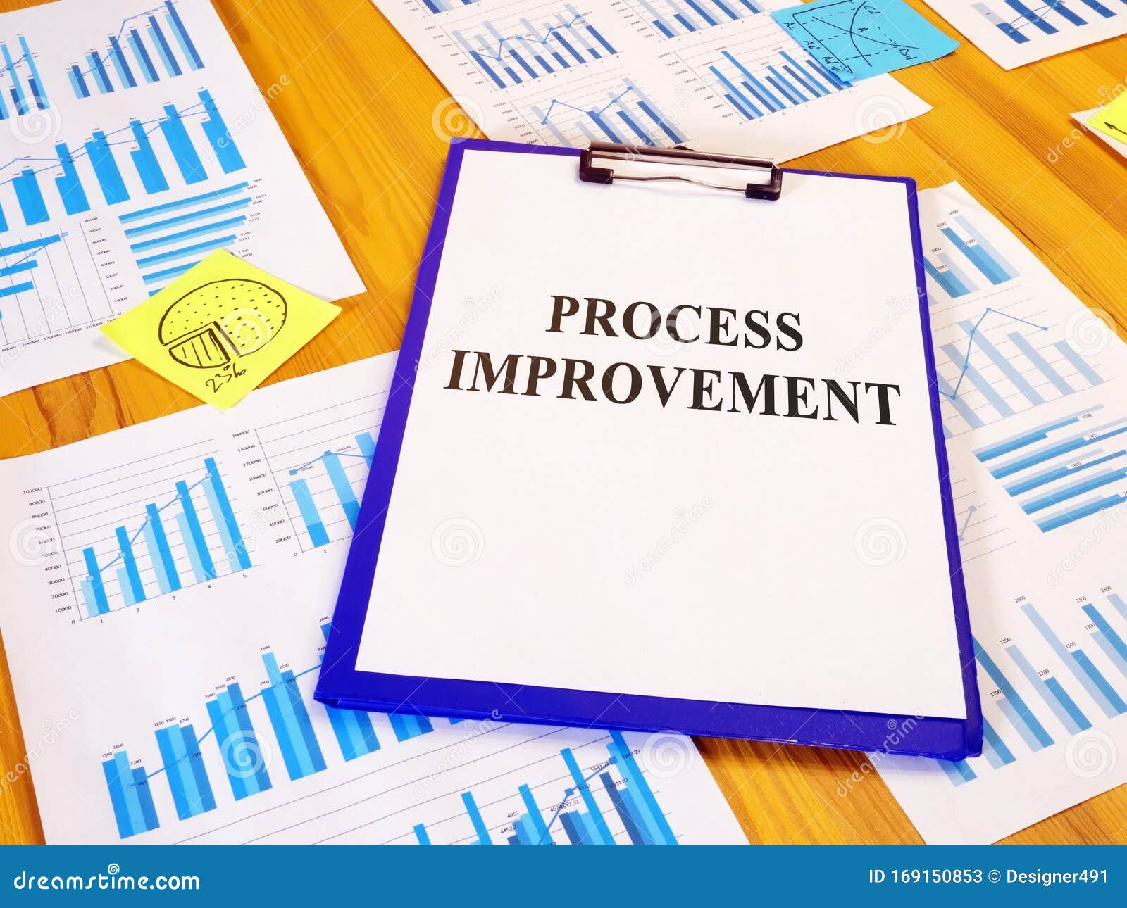 Business Process Improvement Plan with Clipboard Stock Image - Image of ...