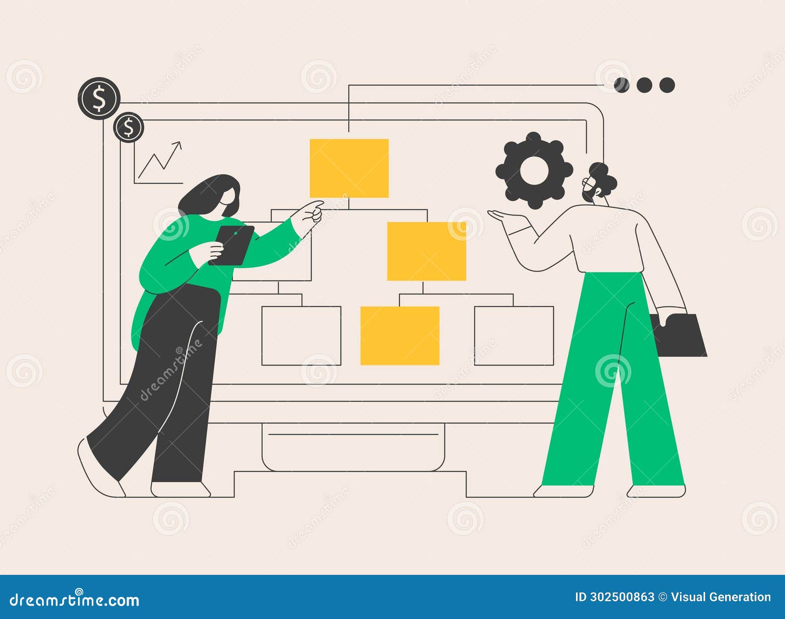 Business Process Management Abstract Concept Vector Illustration. Stock ...
