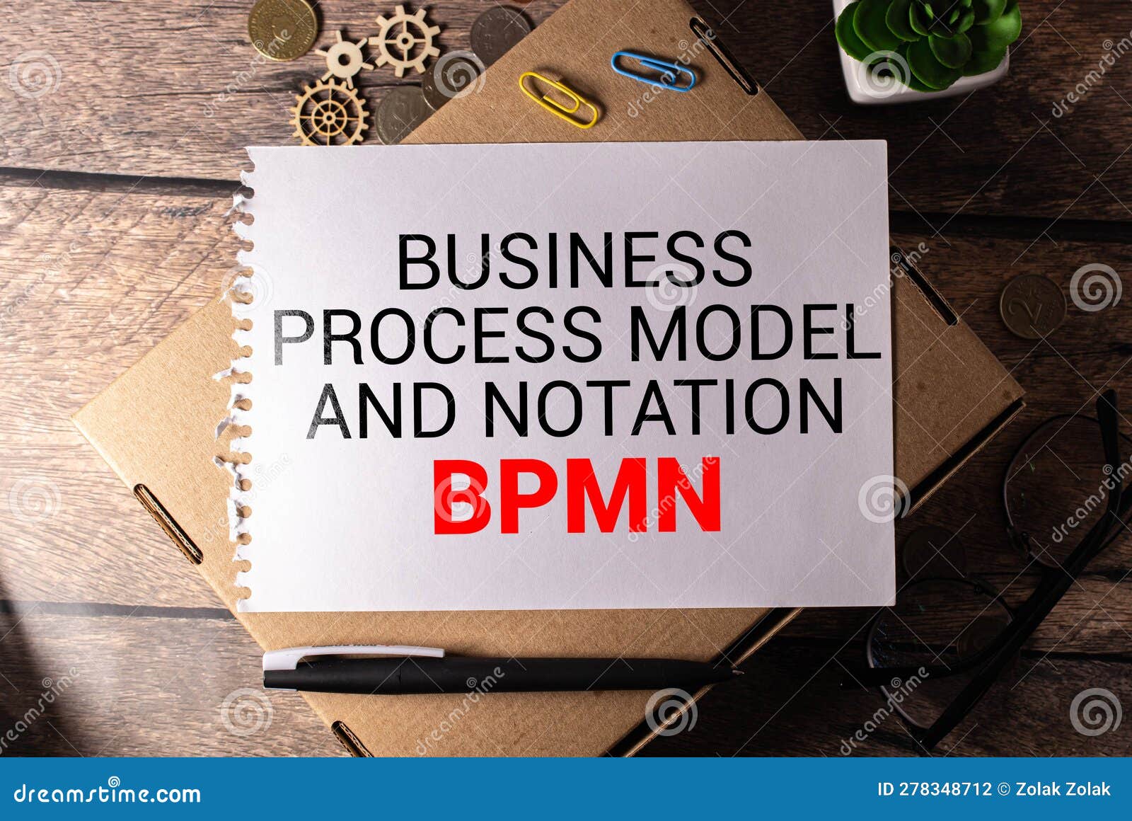 Business Process Model and Notation BPMN is Shown Using a Text Stock ...