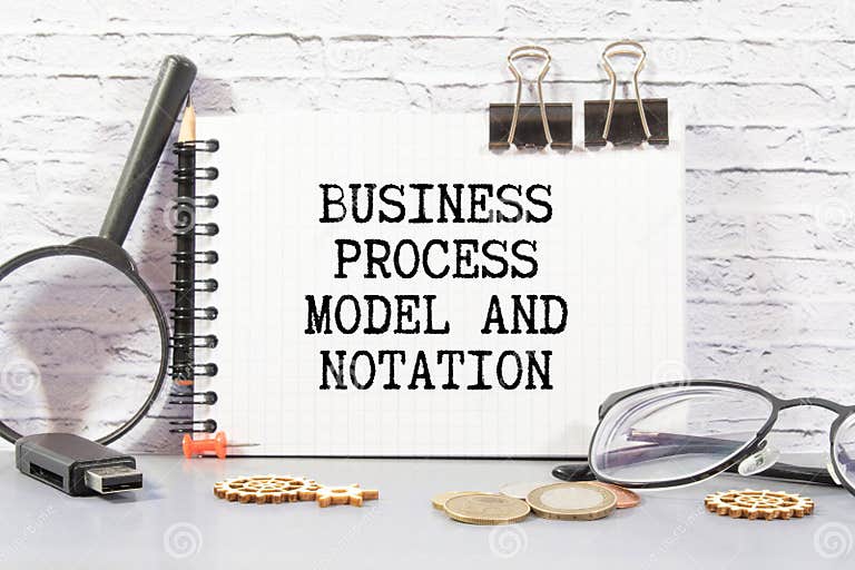 Business Process Model and Notation BPMN is Shown Using a Text Stock Image - Image of business ...