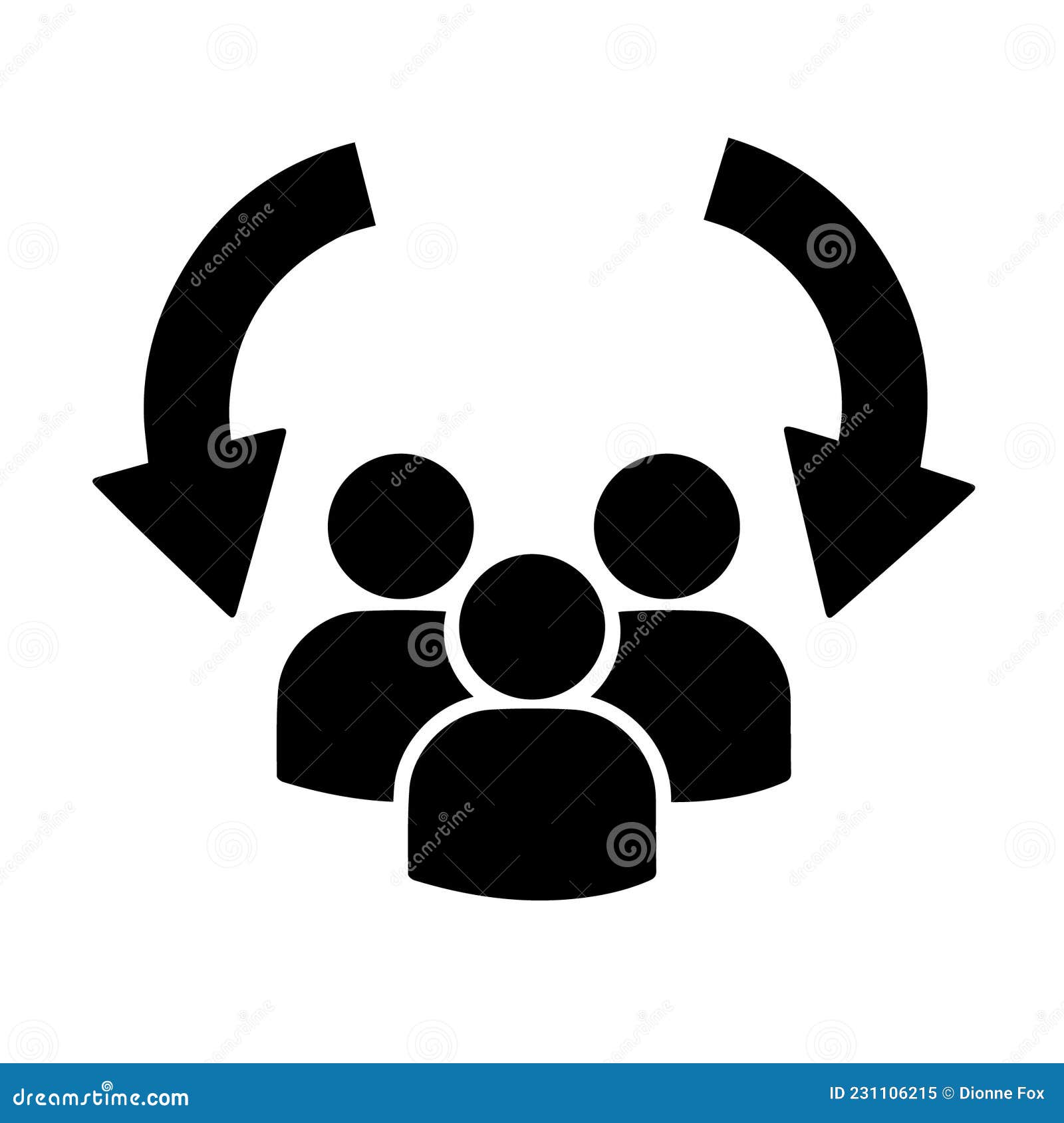 Business Process Outsourcing BPO Icon Stock Illustration - Illustration ...