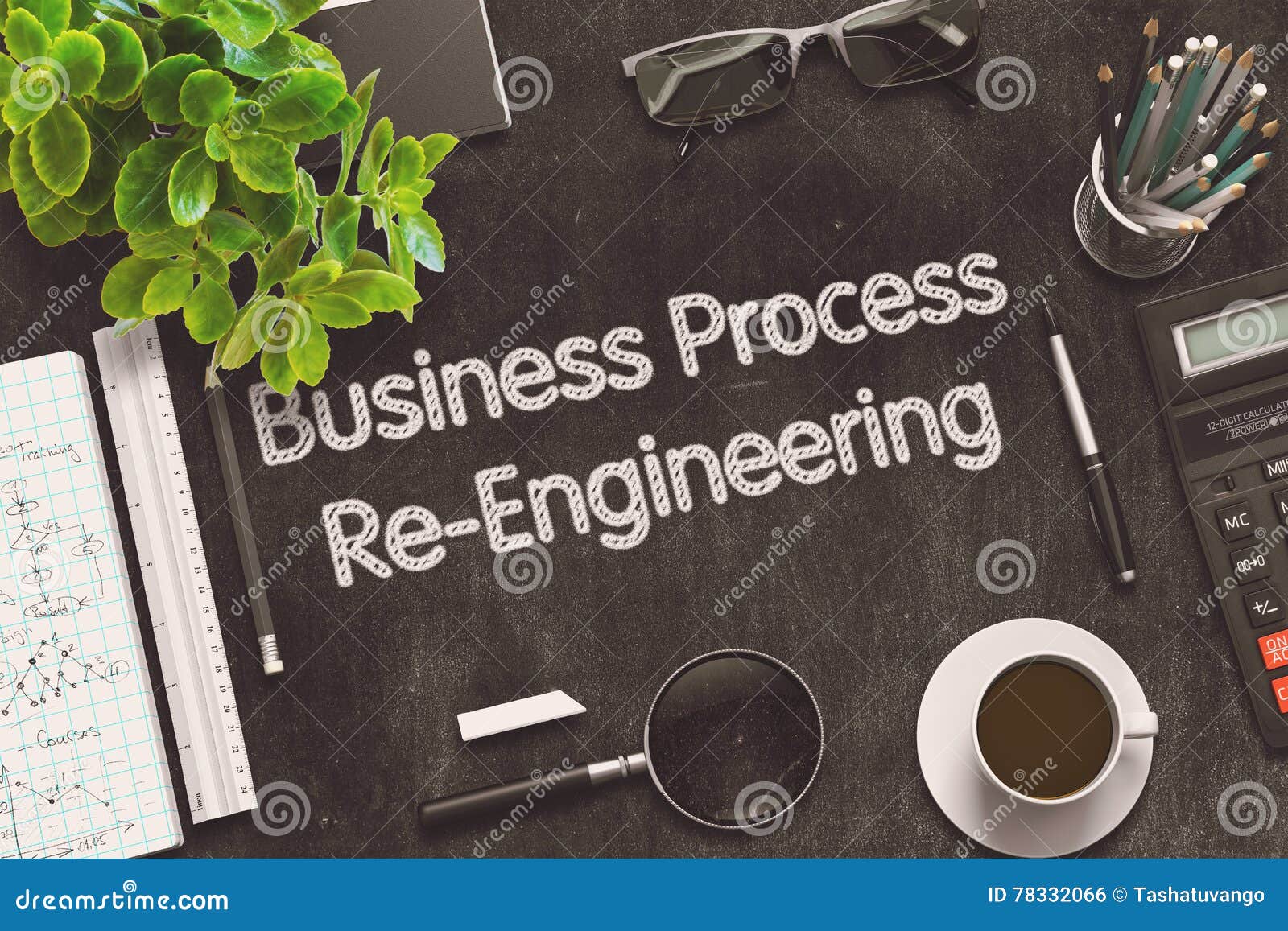 Business Process Re-Engineering Concept. 3D Render. Stock Photo - Image ...