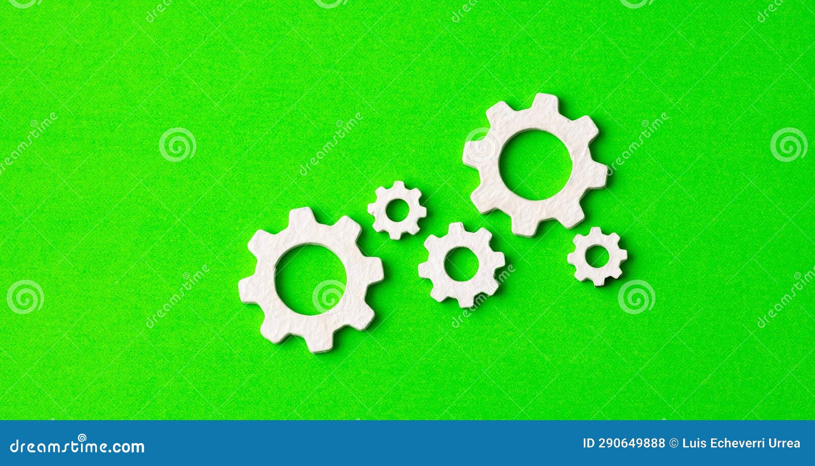 Business Process and Workflow Automation - Gears on Green Background ...