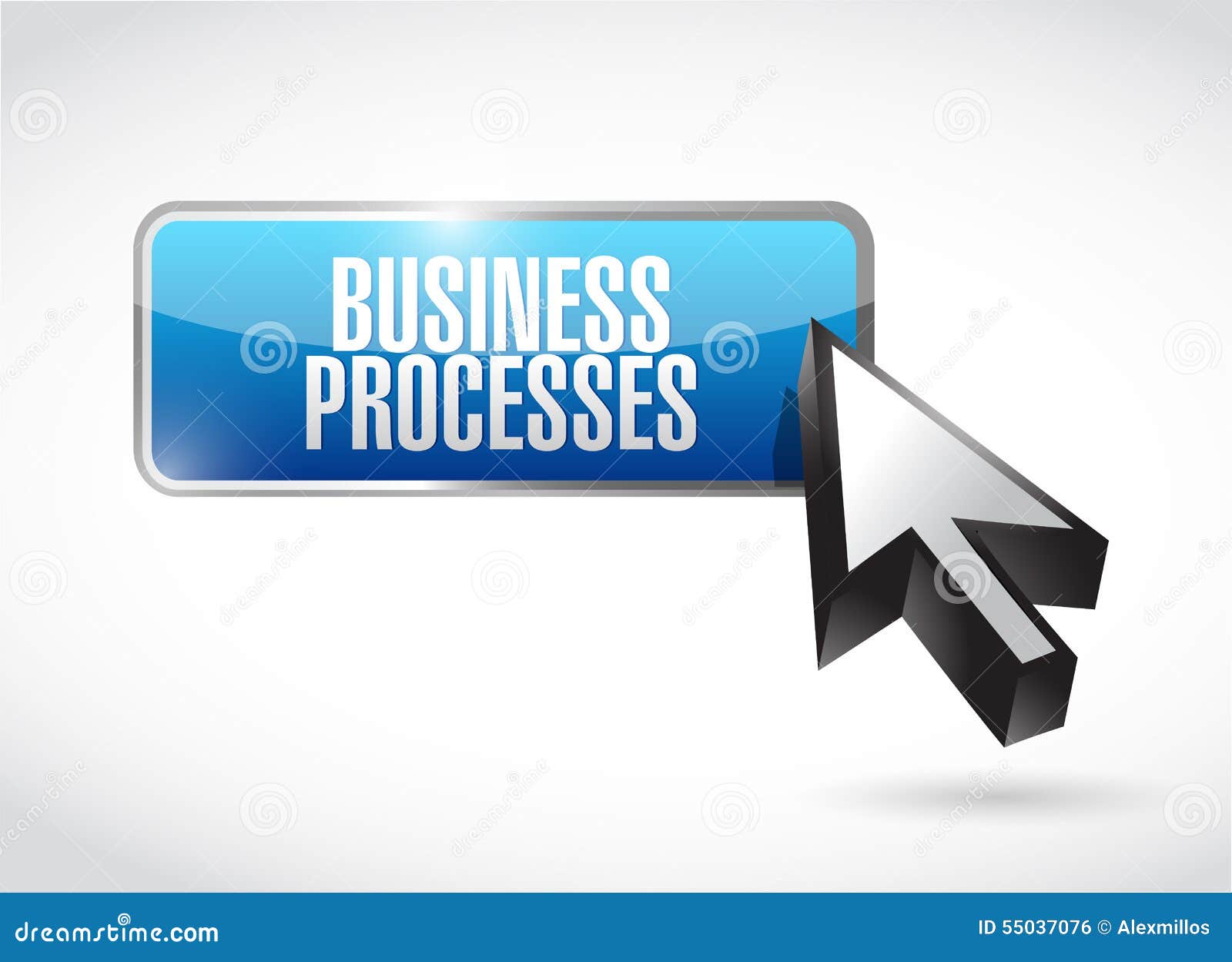 Business Processes Button Sign Concept Stock Illustration ...