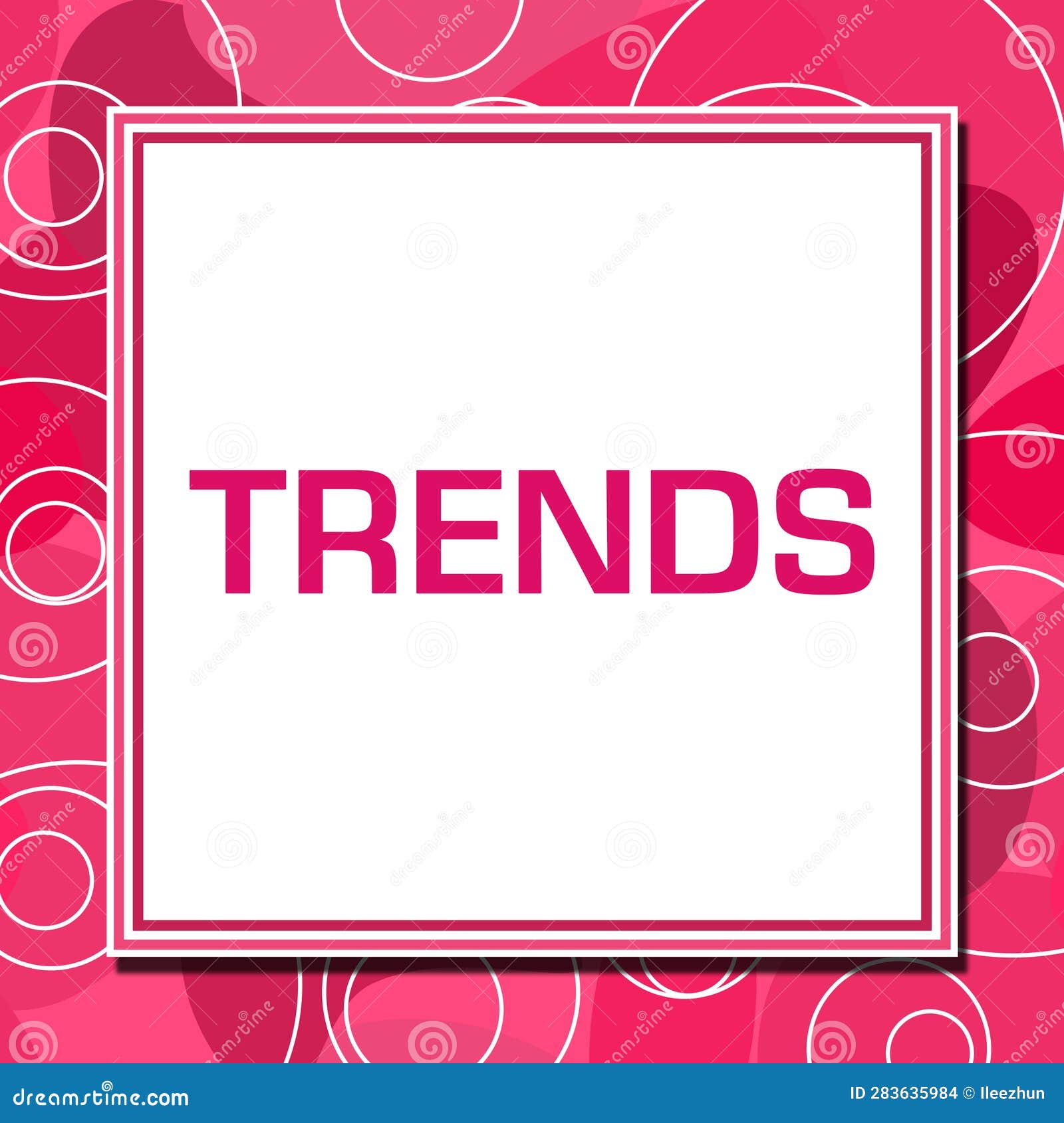 Trends Pink Rings Square stock illustration. Illustration of clothing ...