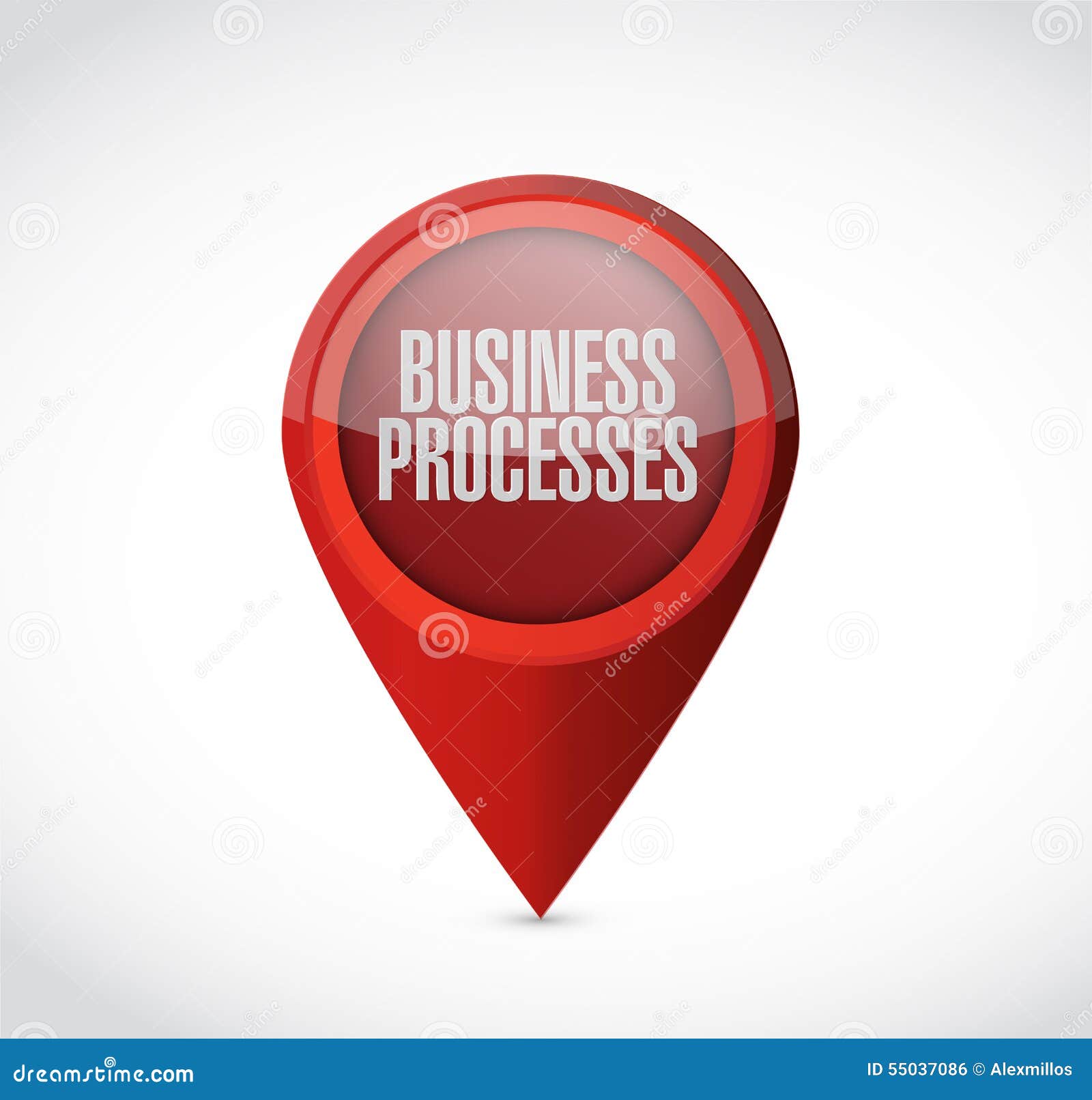 Business Processes Pointer Sign Concept Stock Illustration ...