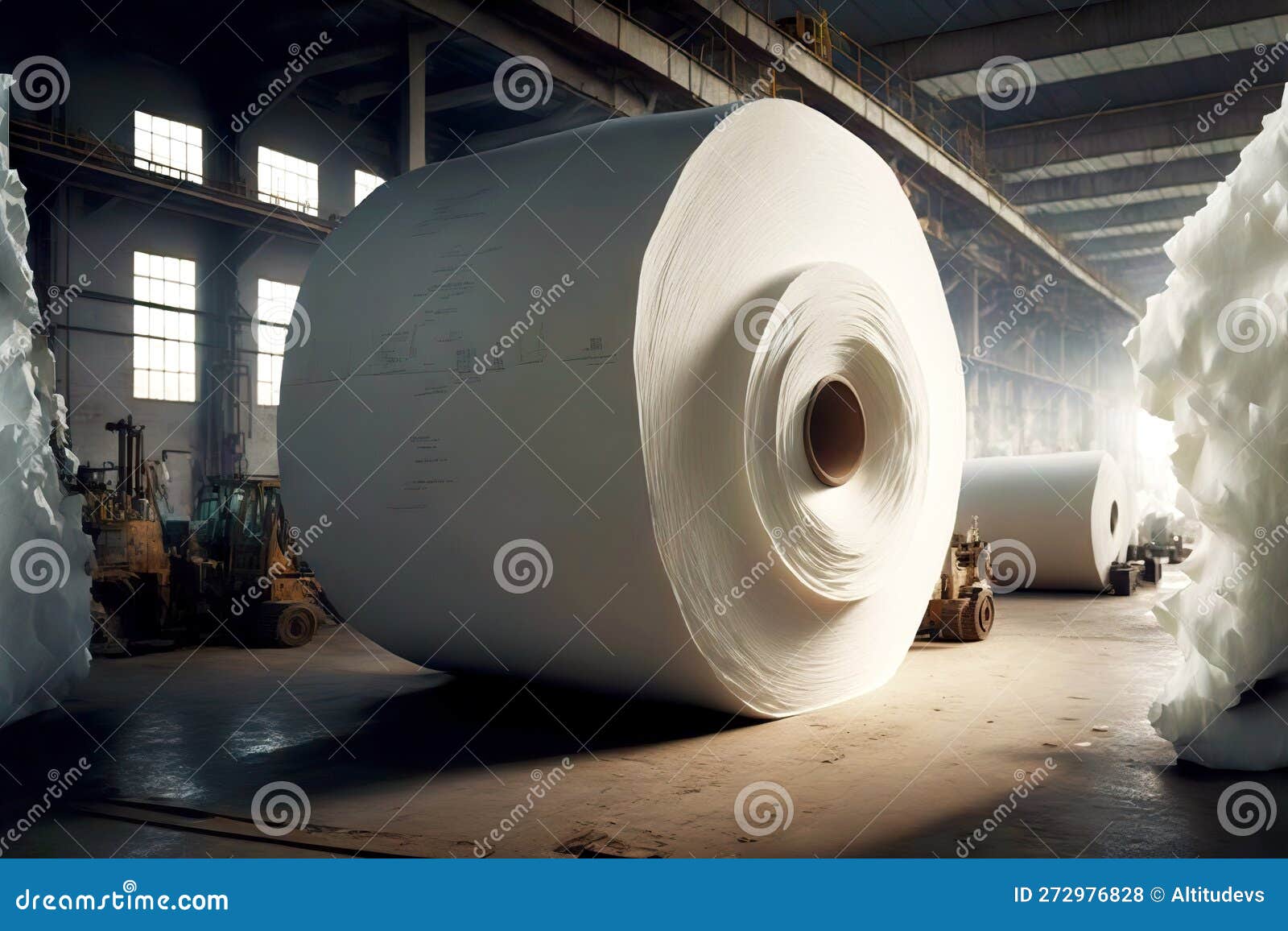Pulp And Paper Factory, With Mile-long Conveyor Belt Transporting ... Pulp And Paper Factory, With Mile-long Conveyor Belt Transporting ...