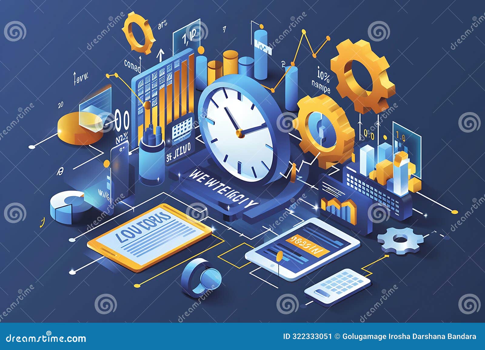 "Business and Productivity Scene: Visual Representation of Time in ...