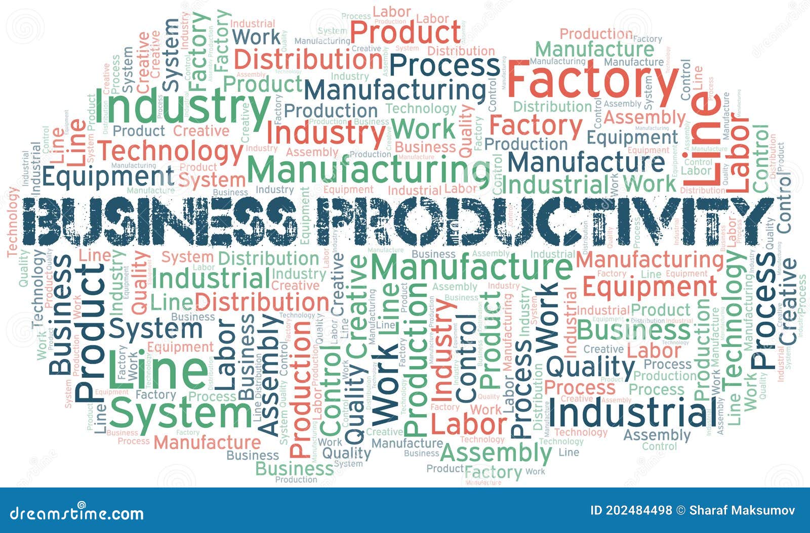 Business Productivity Word Cloud Create with Text only. Stock ...