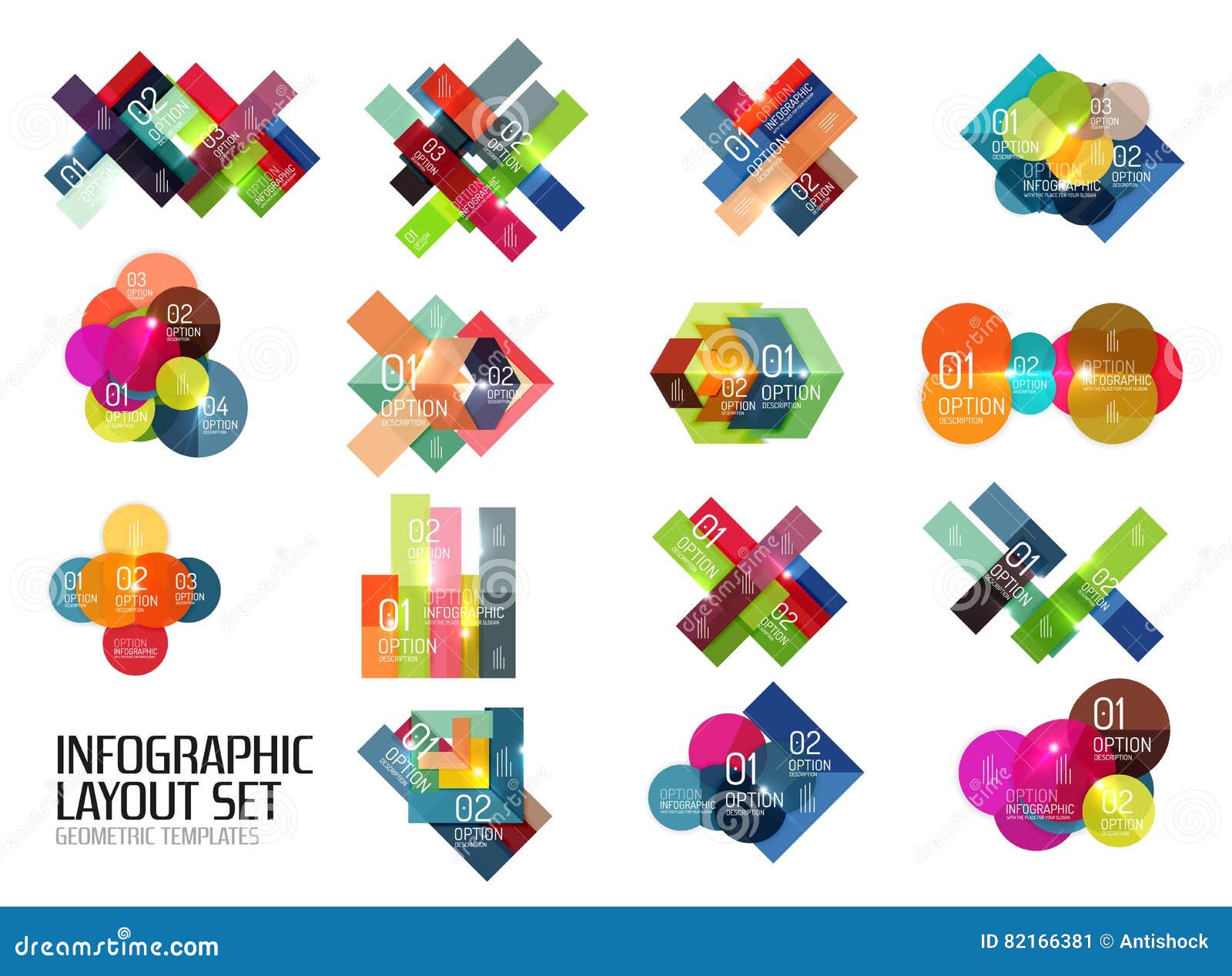 Business Products Option Banners Stock Vector - Illustration of card ...
