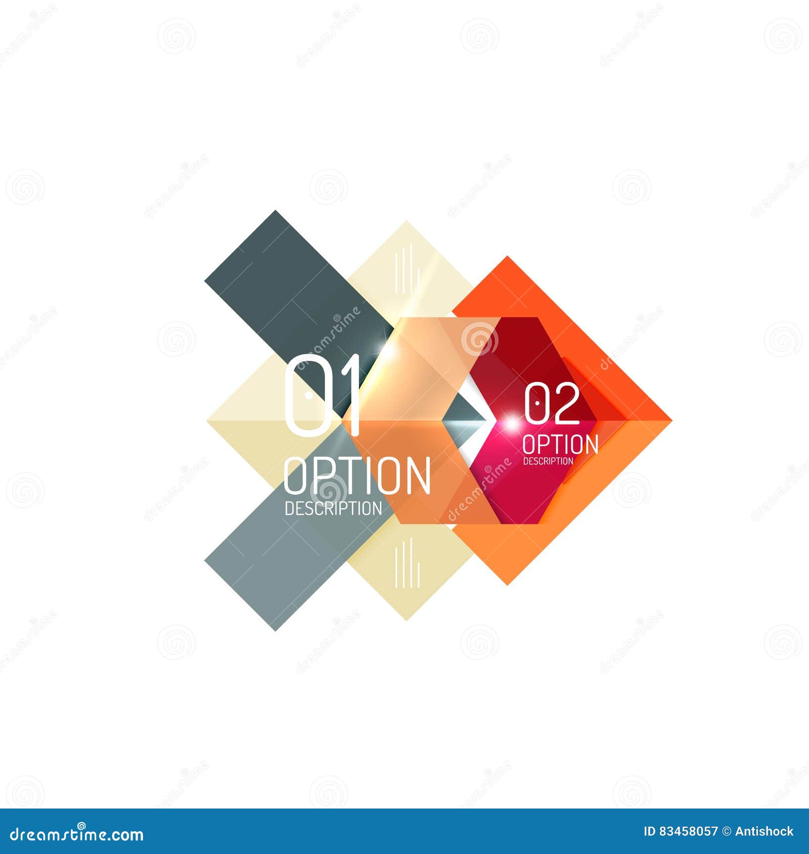 Business Products Option Banners Stock Illustration - Illustration of ...