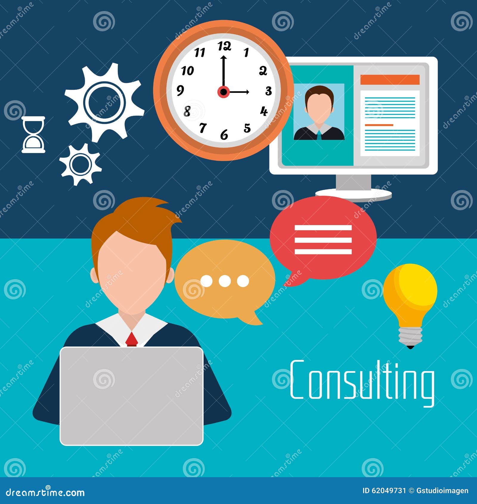 Business Professional Consulting Stock Vector - Illustration of ...