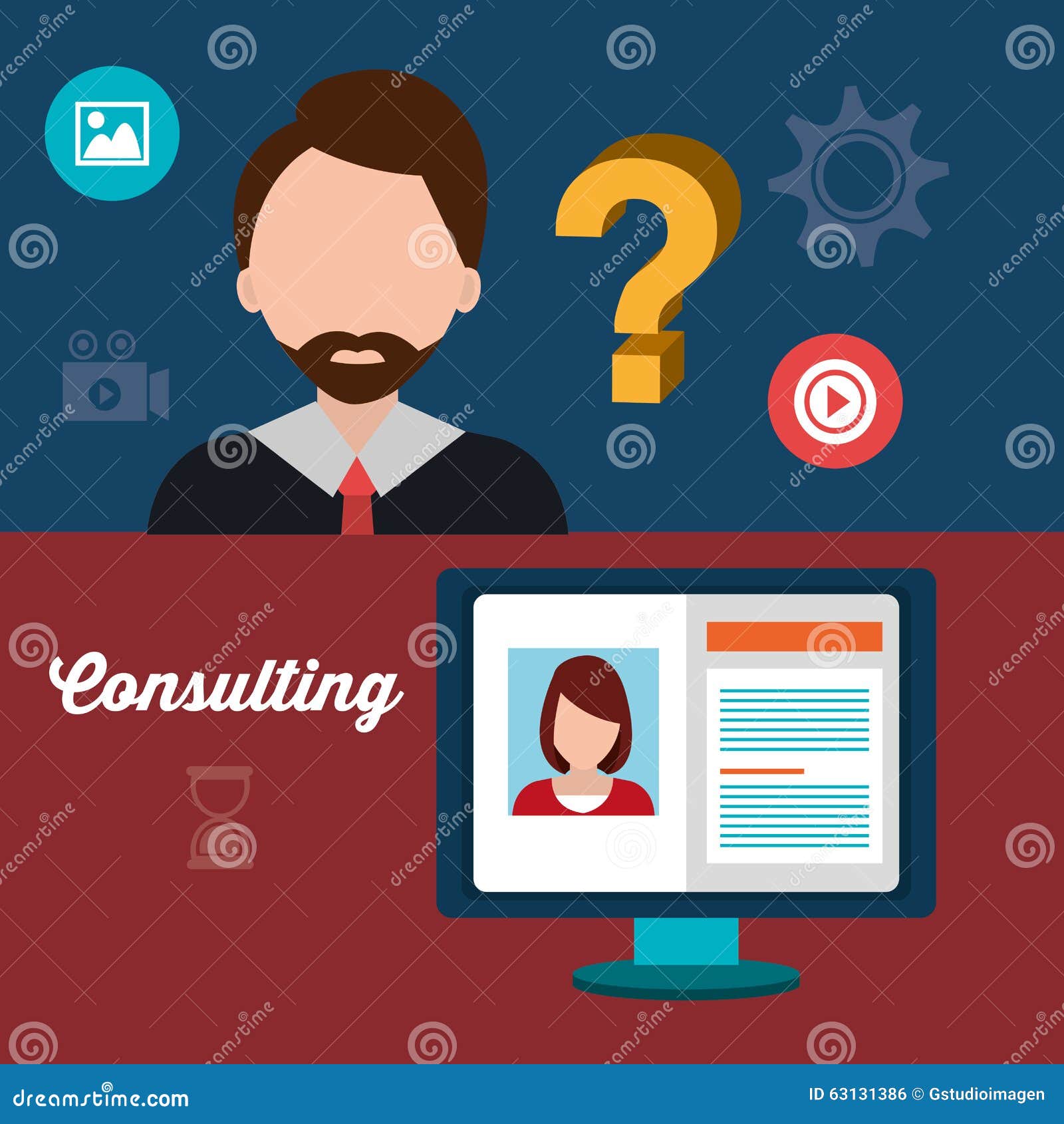 Business Professional Consulting Stock Vector - Illustration of ...