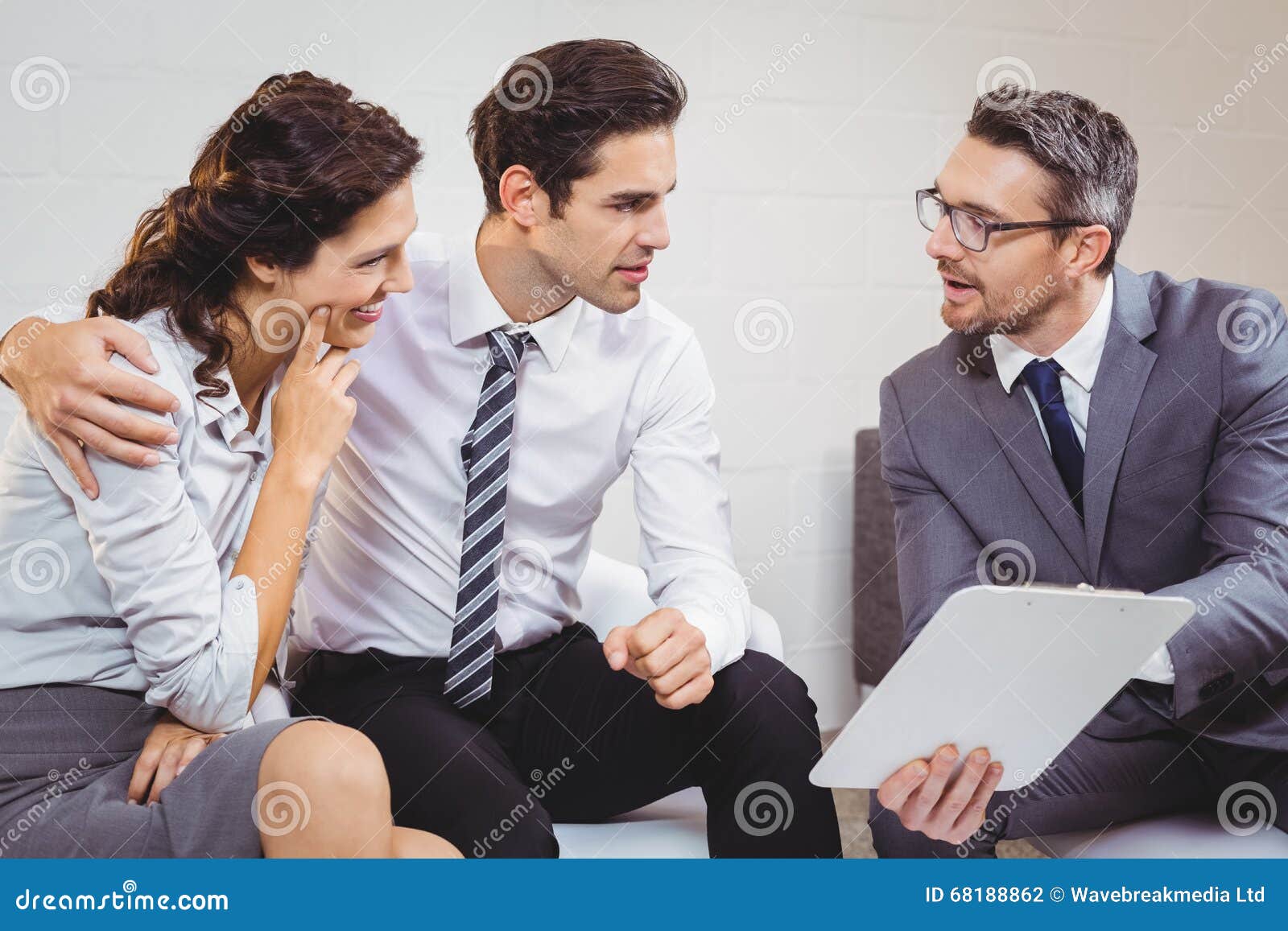 Business Professional Discussing with Client Stock Photo - Image of ...