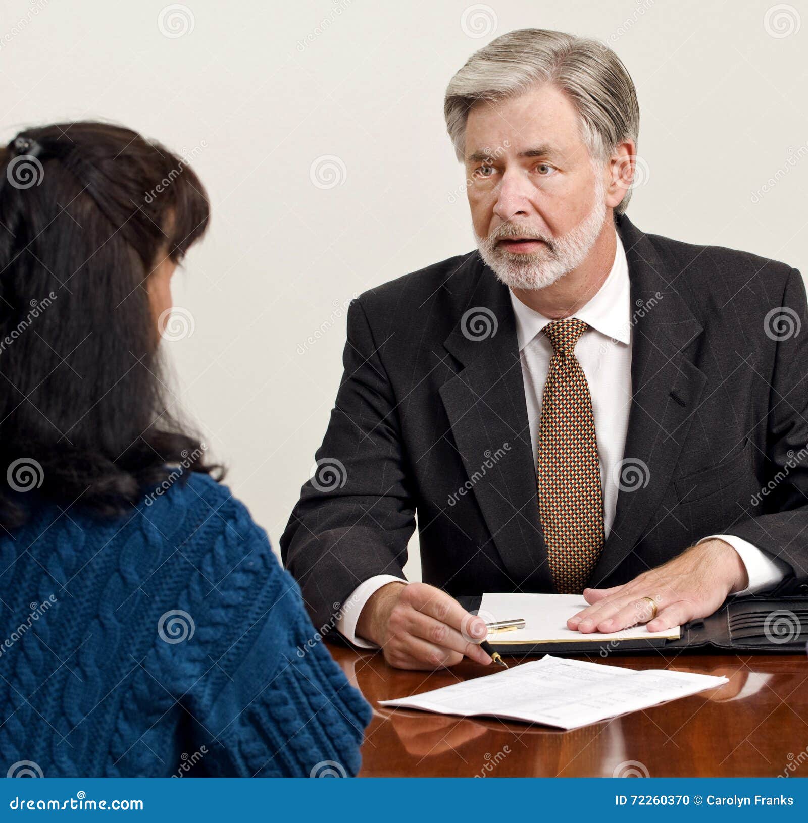 Business Professional Discussing Contract Stock Photo - Image of ...