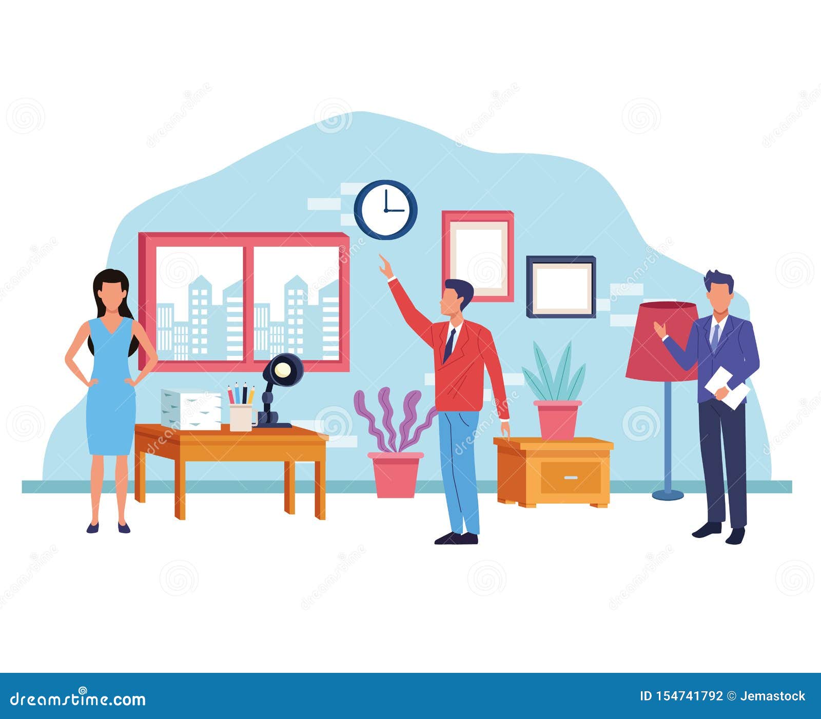 Business Professional Executive Work Cartoon Stock Vector ...