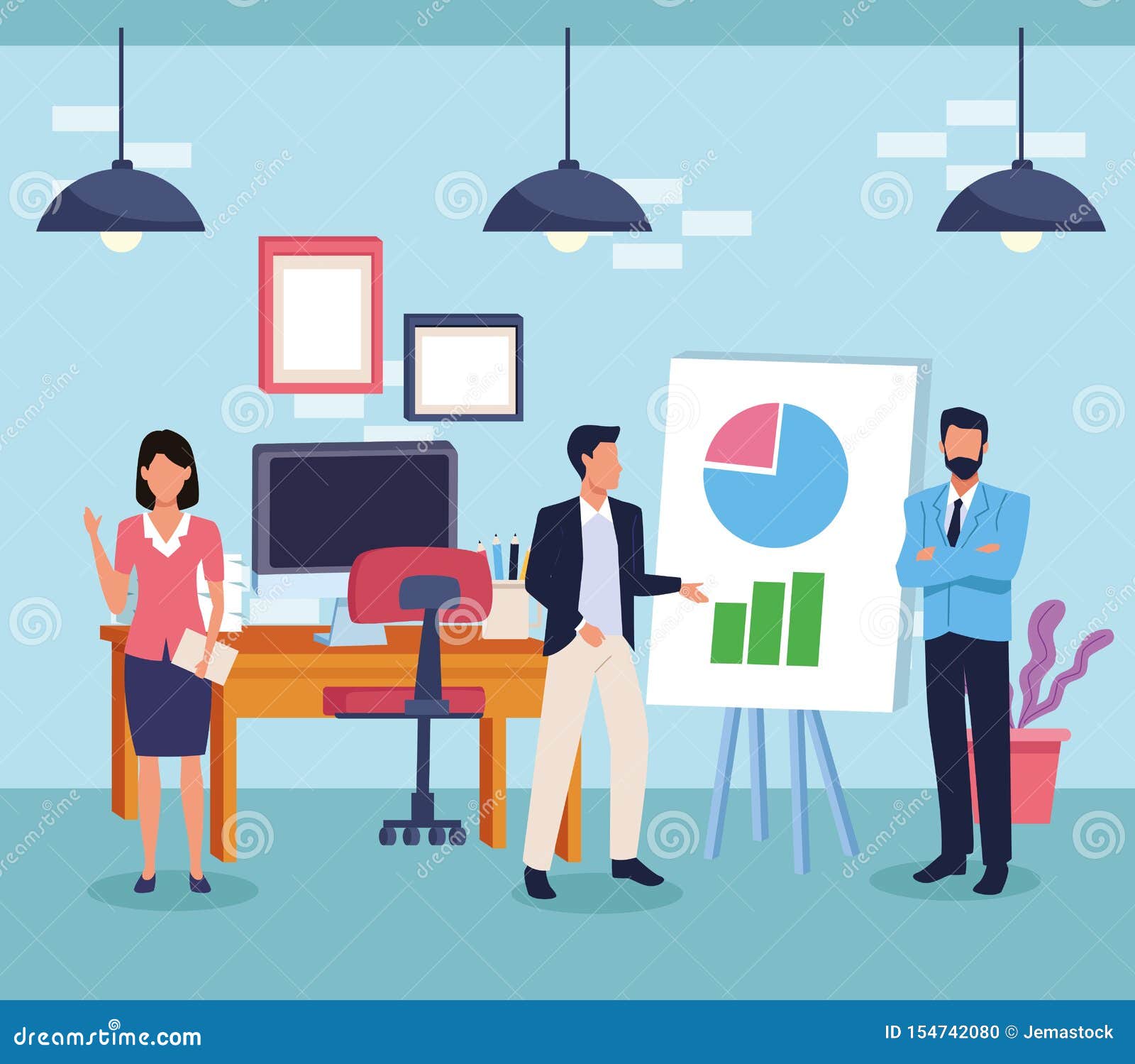 Business Professional Executive Work Cartoon Stock Vector ...