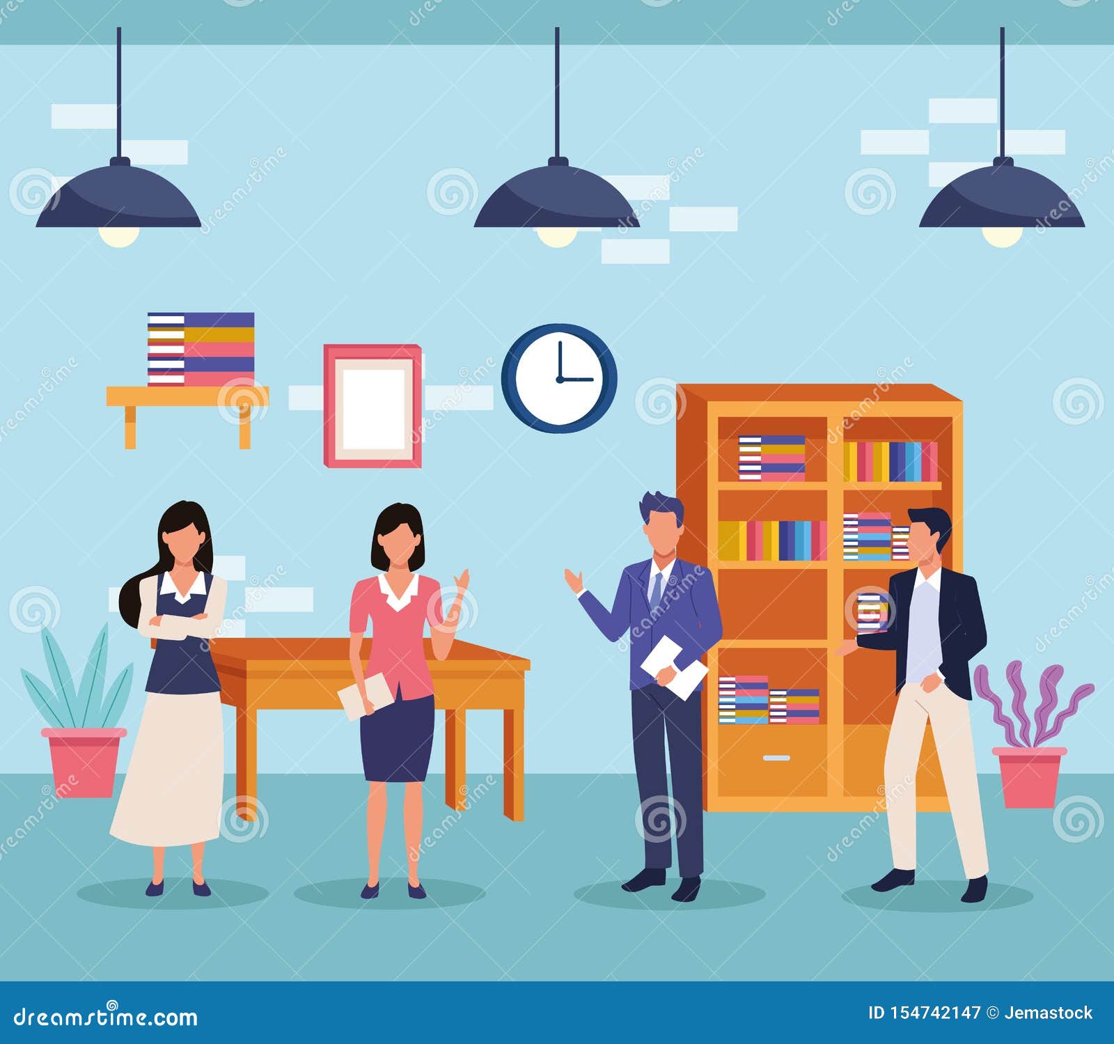 Business Professional Executive Work Cartoon Stock Vector ...