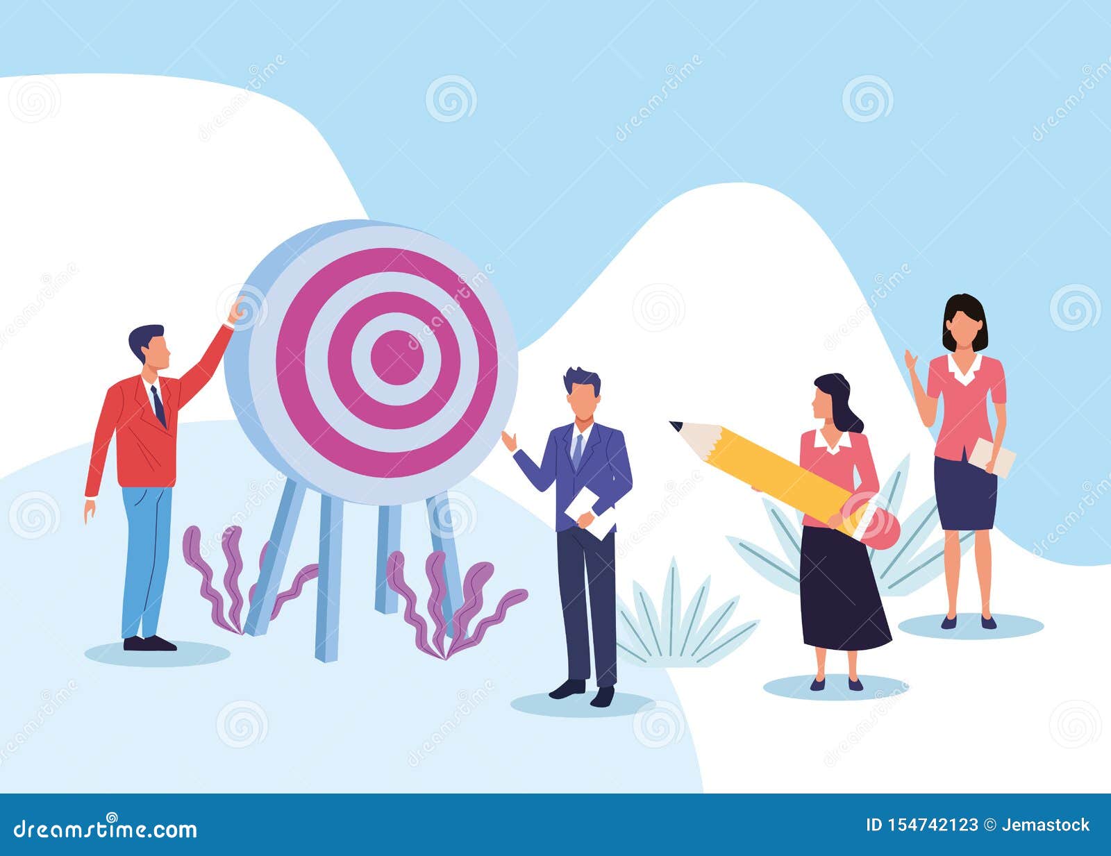 Business Professional Executive Work Cartoon Stock Vector ...