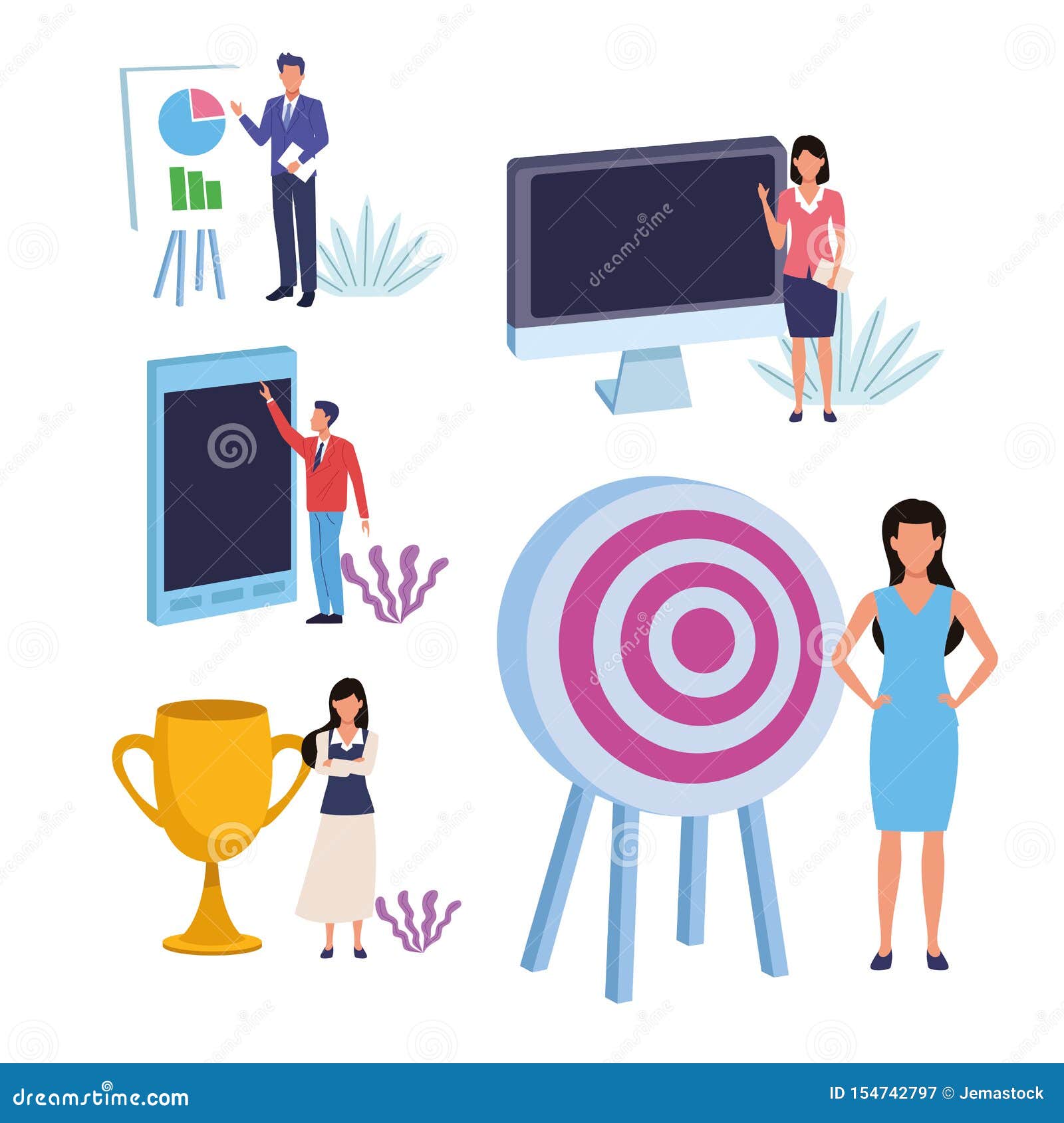 Business Professional Executive Work Cartoon Stock Vector ...