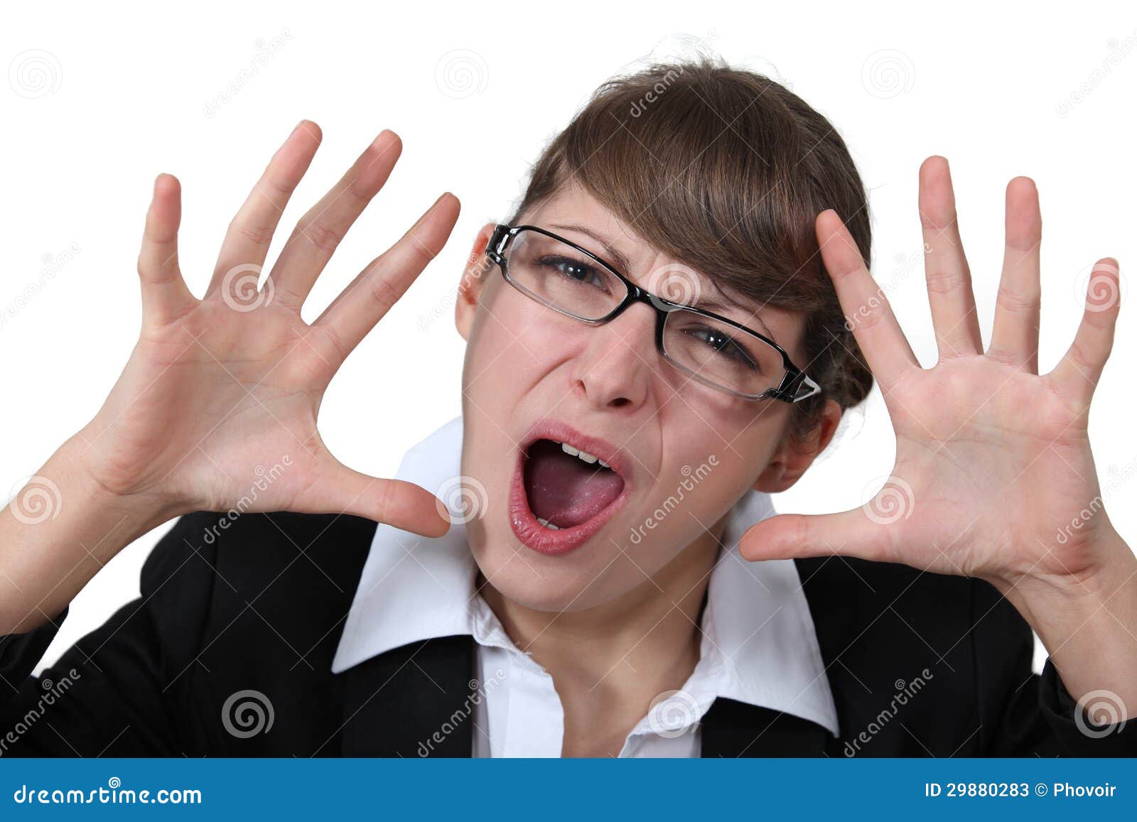 Frustrated Business Professional Stock Image - Image of eyeglasses ...