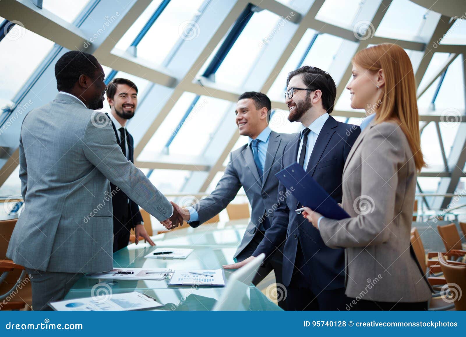 Business Professionals Shaking Hands Picture. Image: 95740128