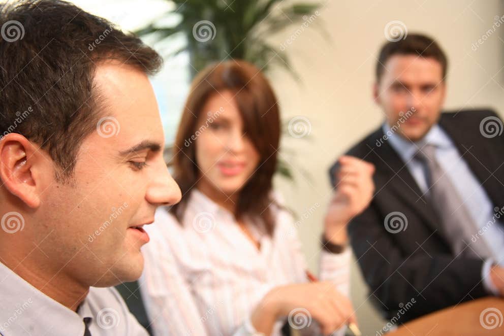 Business Professionals Talking at the Meeting Stock Photo - Image of ...