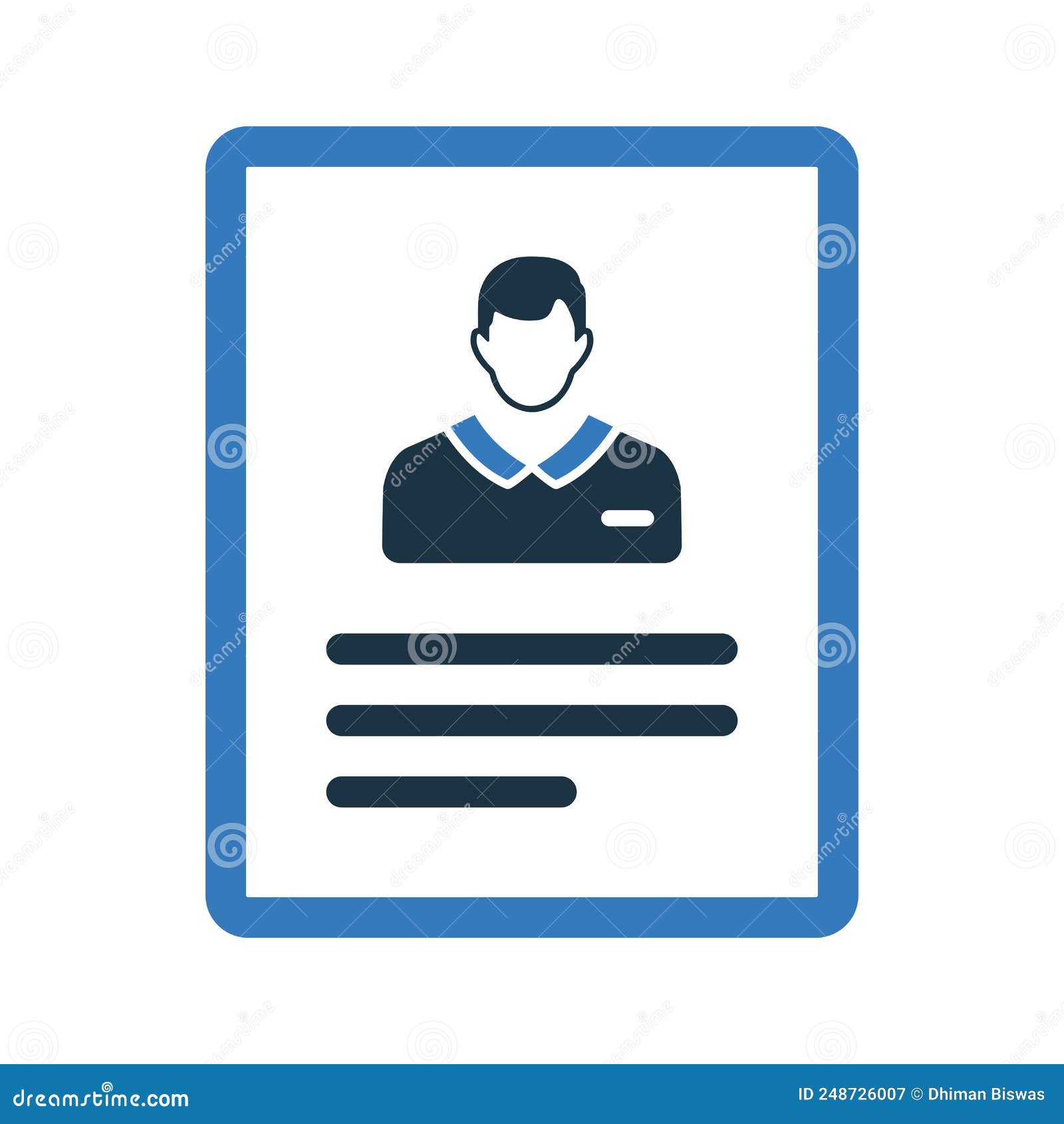 Business, Profile Icon. Simple Editable Vector Design Isolated on a ...