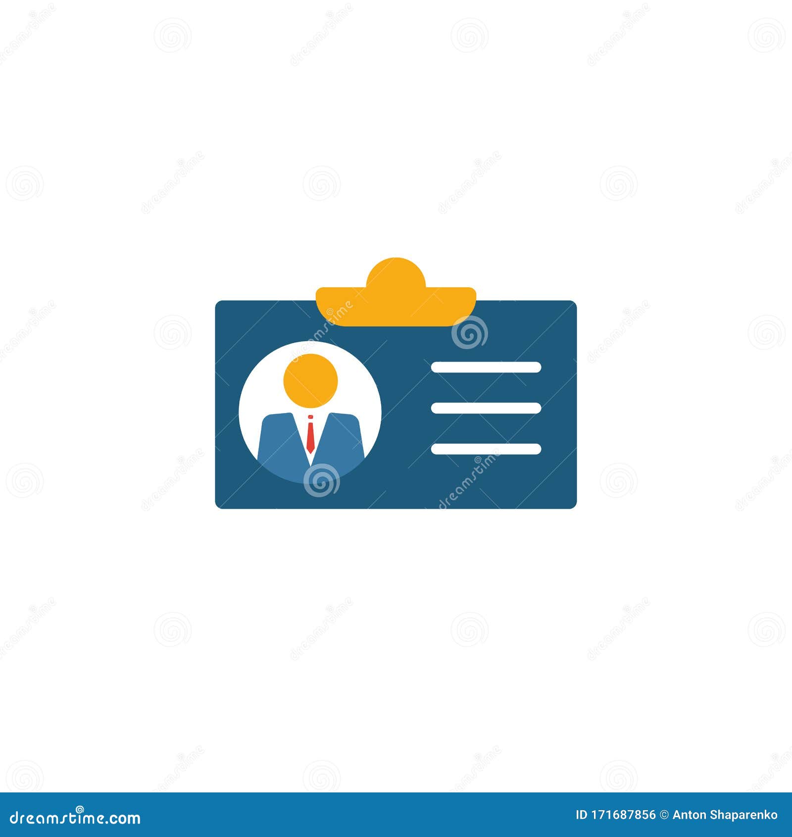 Business Profile Icon. Simple Element from Human Resources Icons ...