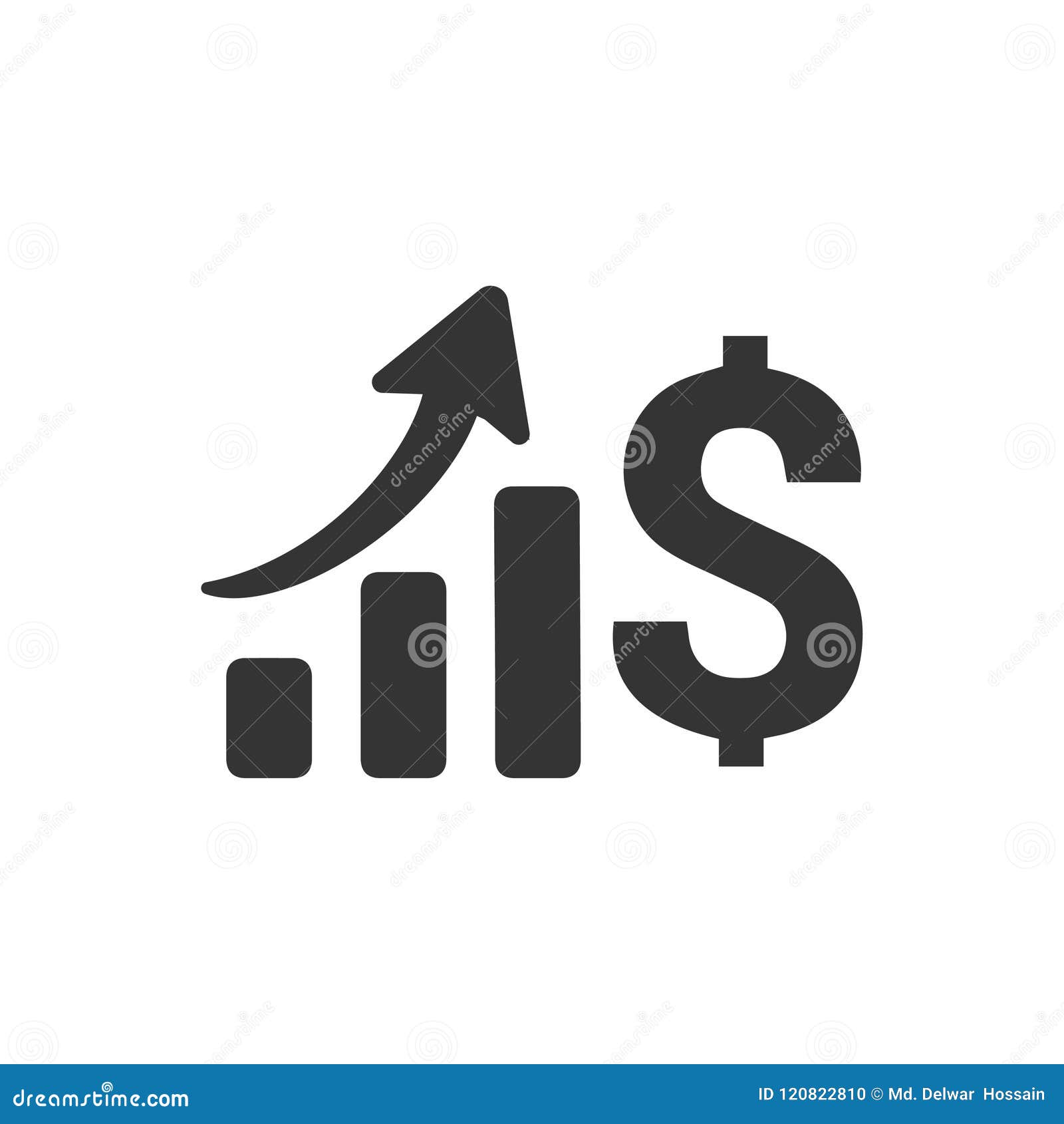 Business Profit Icon stock vector. Illustration of icon - 120822810