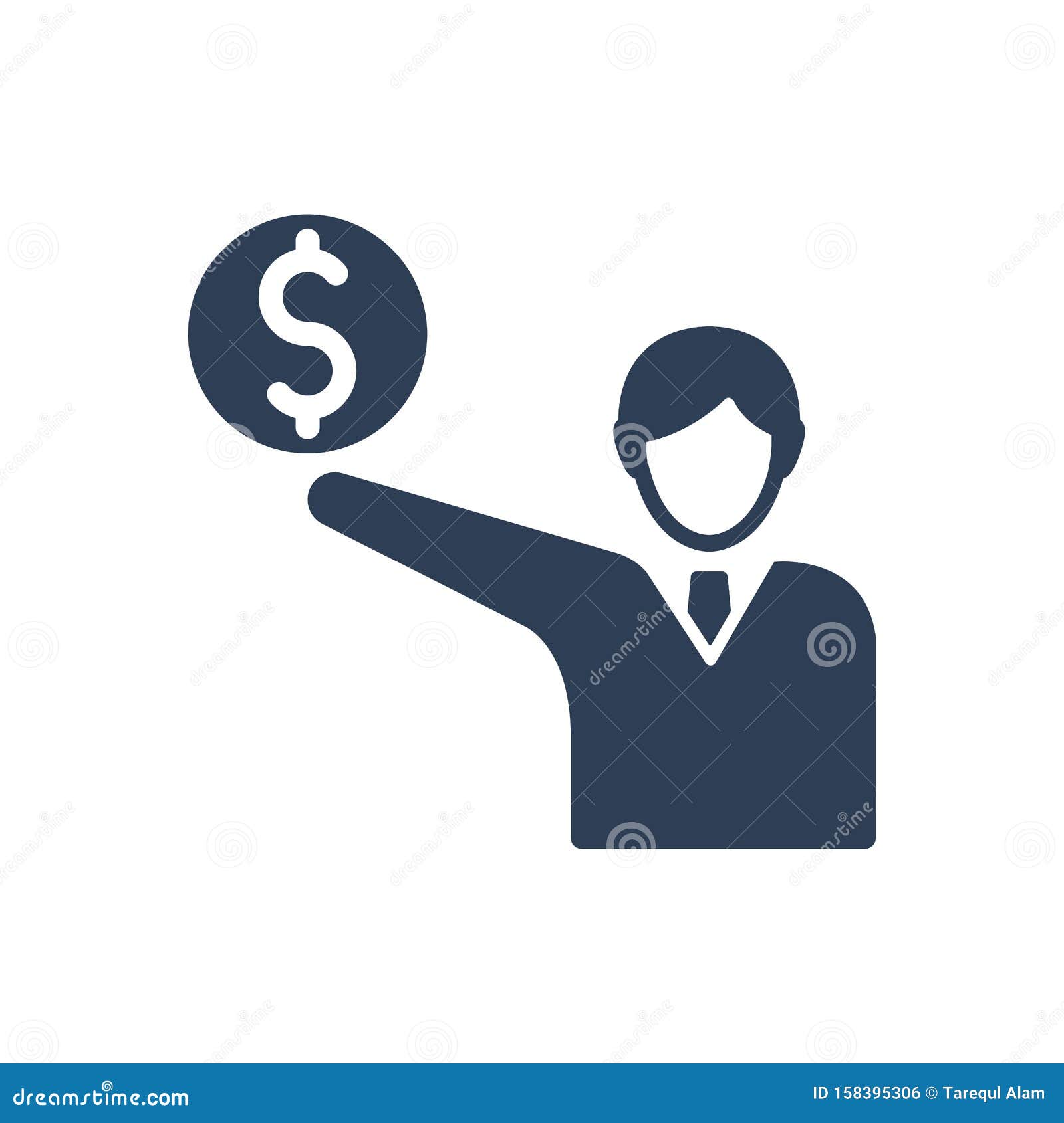 Business Profit Icon stock illustration. Illustration of graph - 158395306