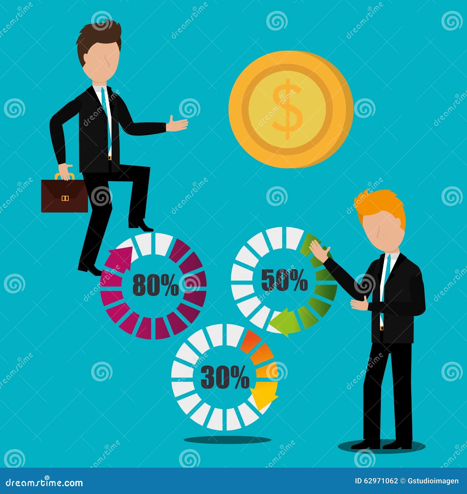 Business profits growth up stock vector. Illustration of business ...