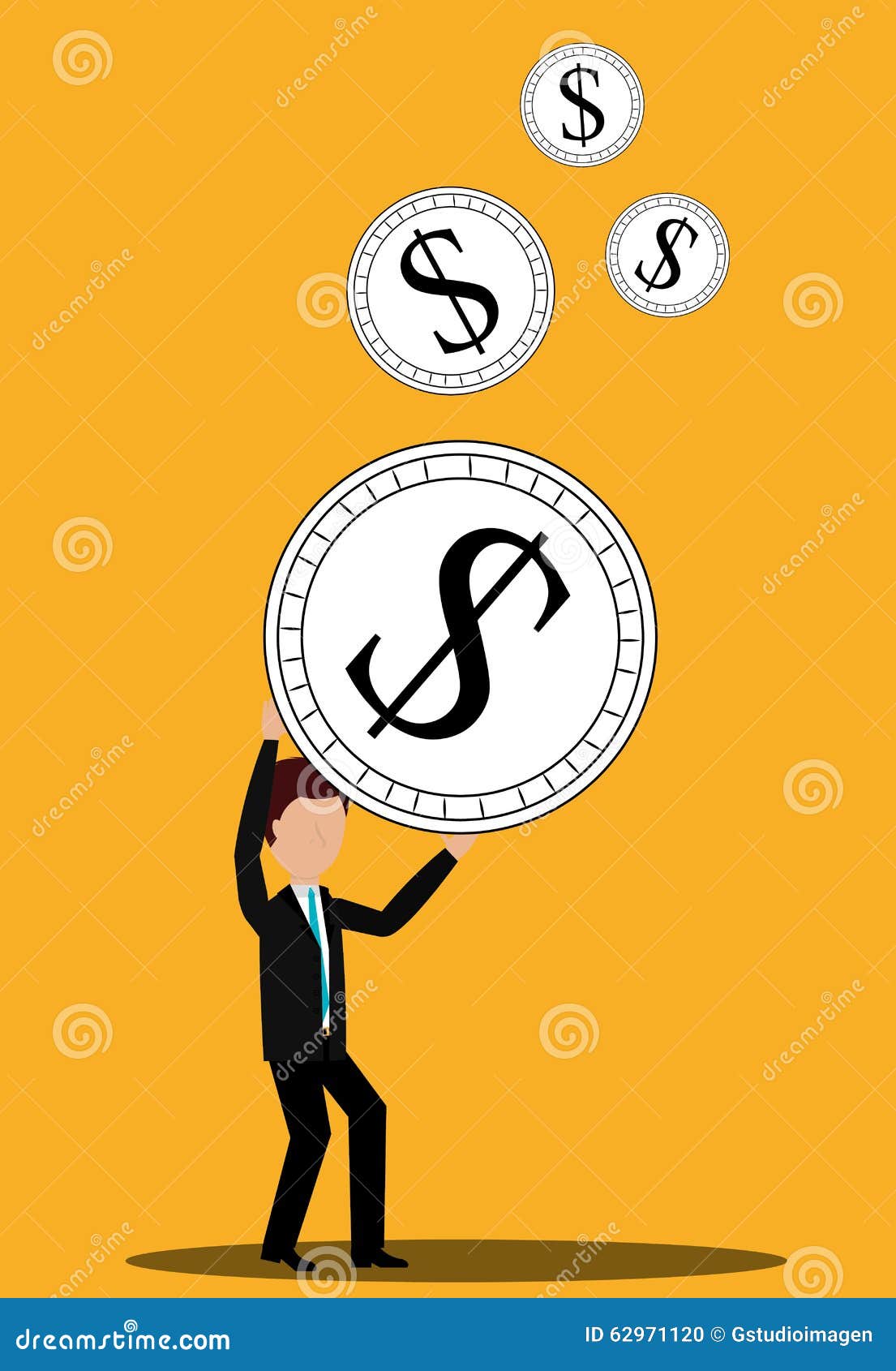 Business profits growth up stock vector. Illustration of banking - 62971120