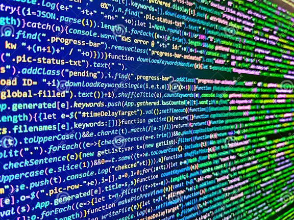 Information Technology Website Coding Standards for Web Design Desktop PC Monitor Photo ...