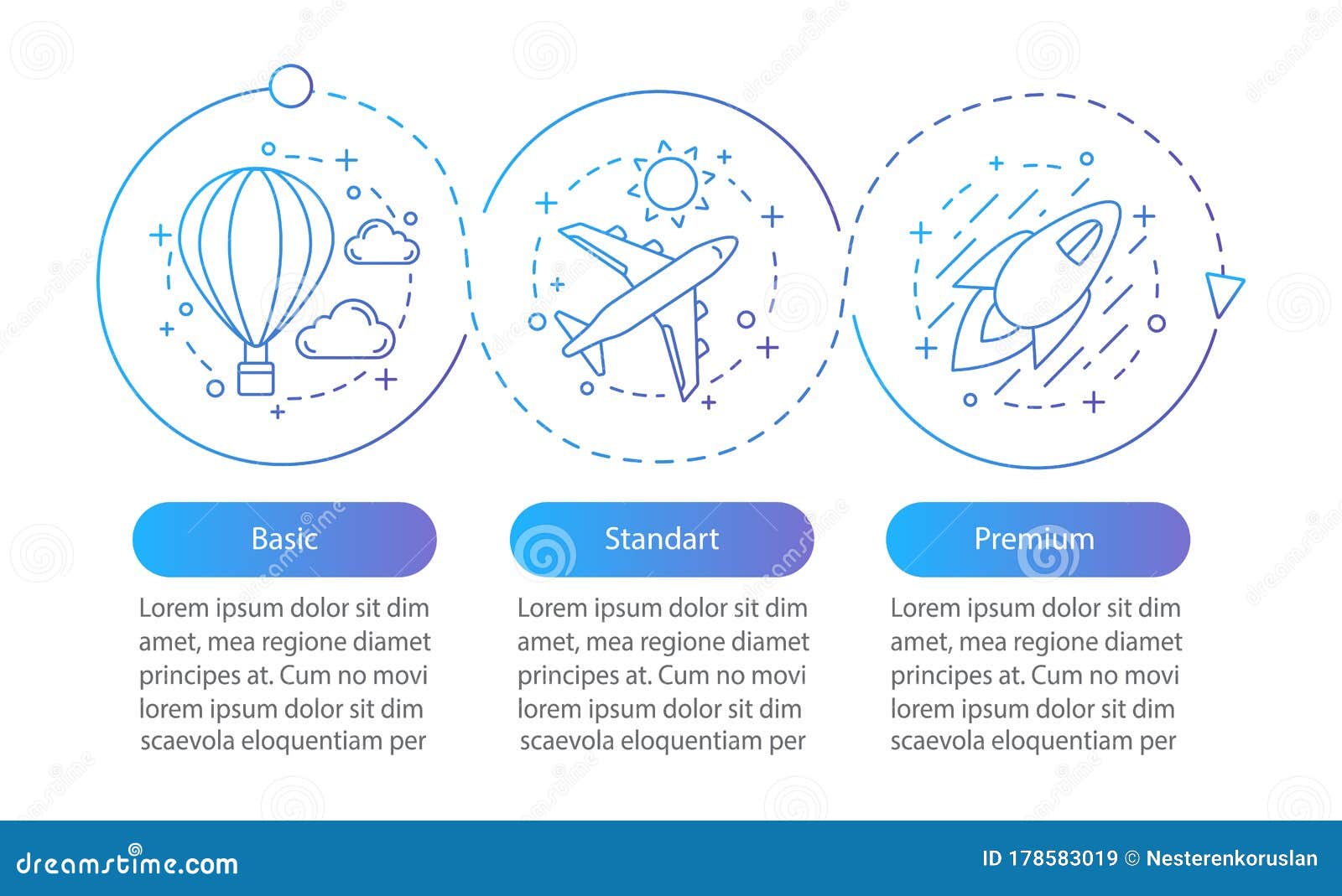 Business Programs Tariff Plans Vector Infographic Template Stock Vector ...