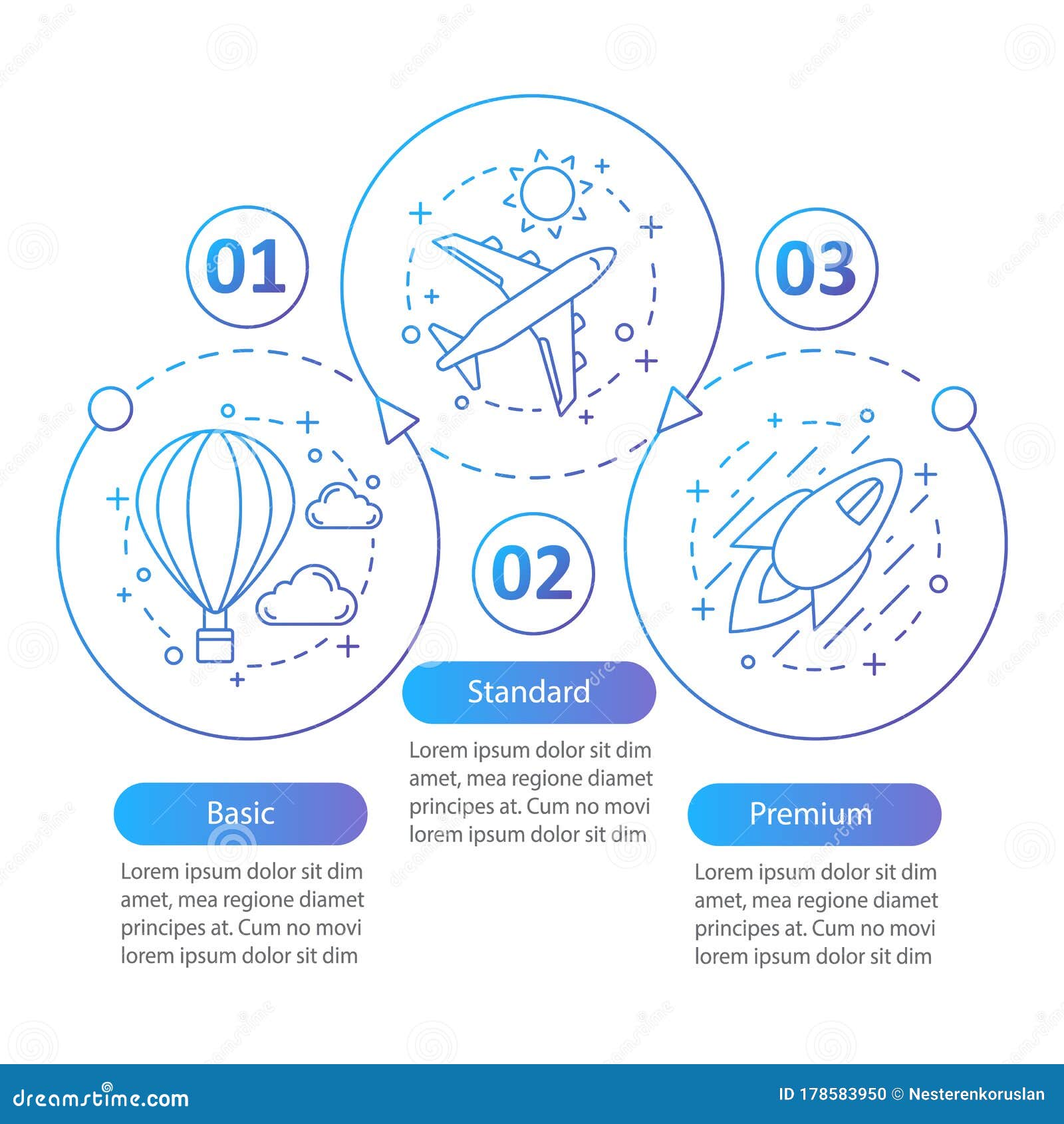 Business Programs Tariff Plans Vector Infographic Template Stock Vector ...
