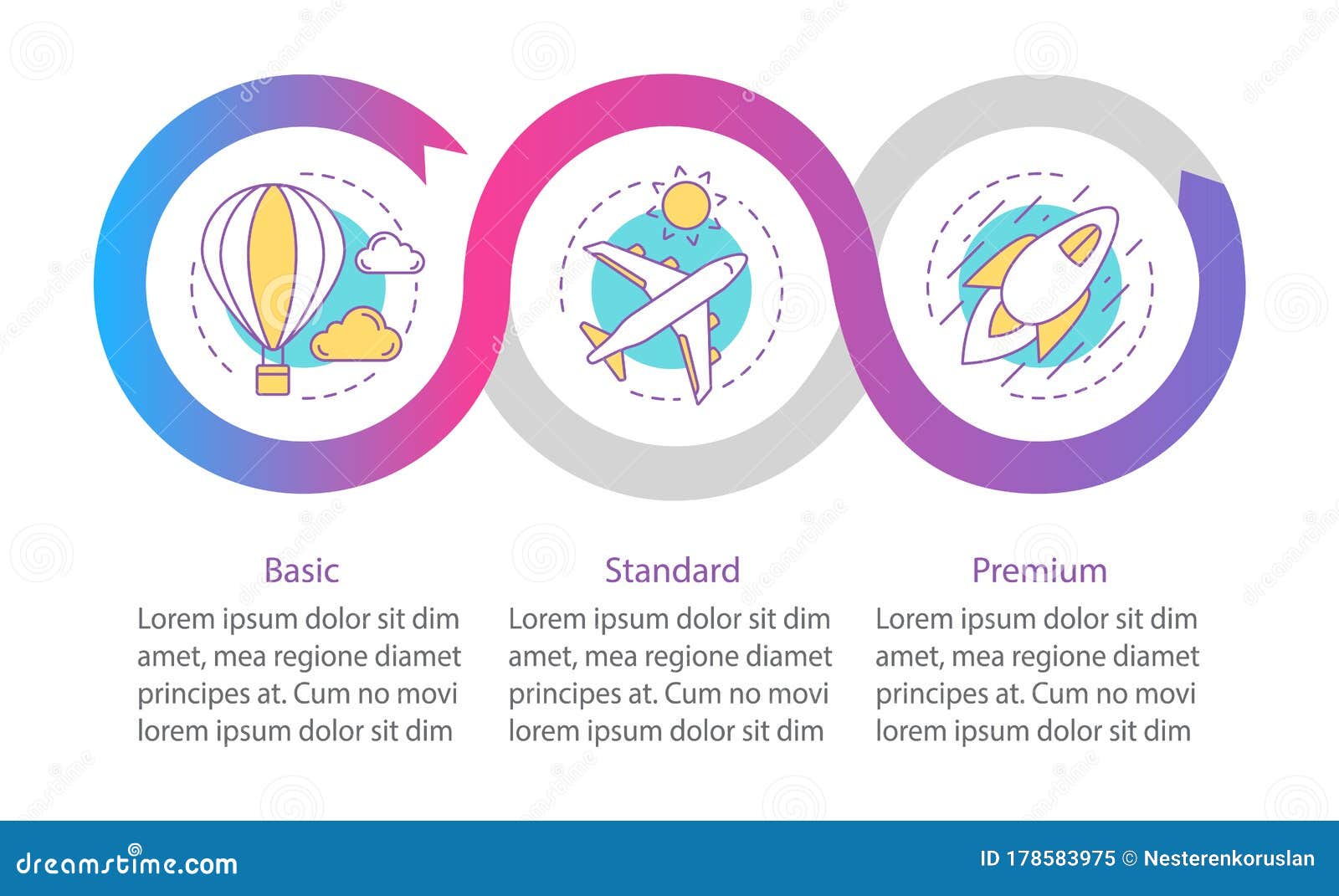 Business Programs Tariff Plans Vector Infographic Template Stock Vector ...