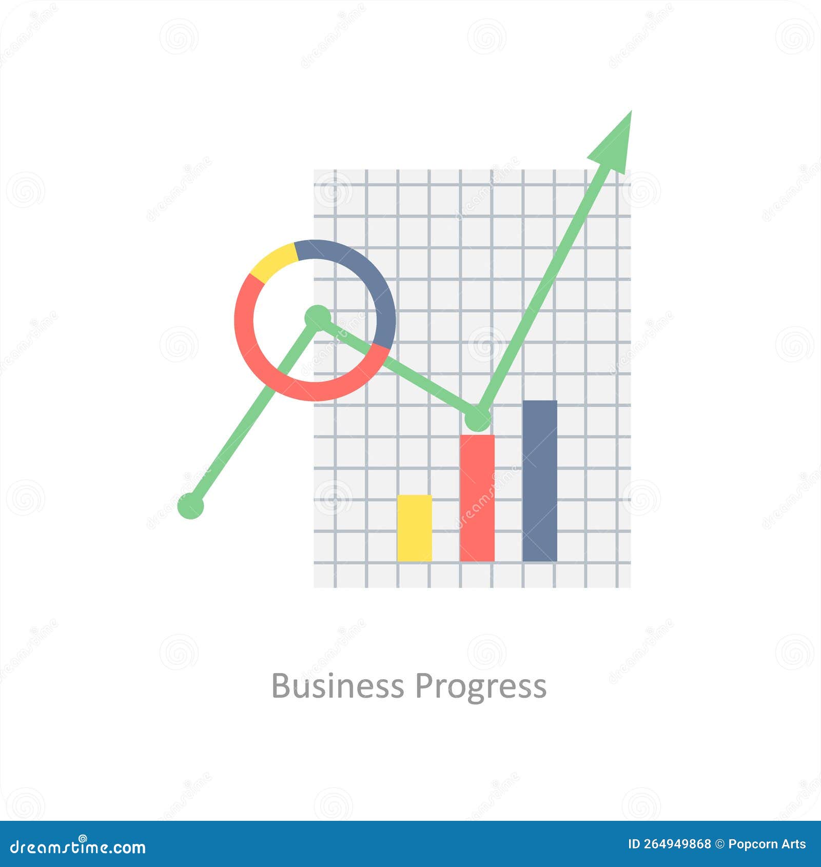 Business Progress stock vector. Illustration of progress - 264949868