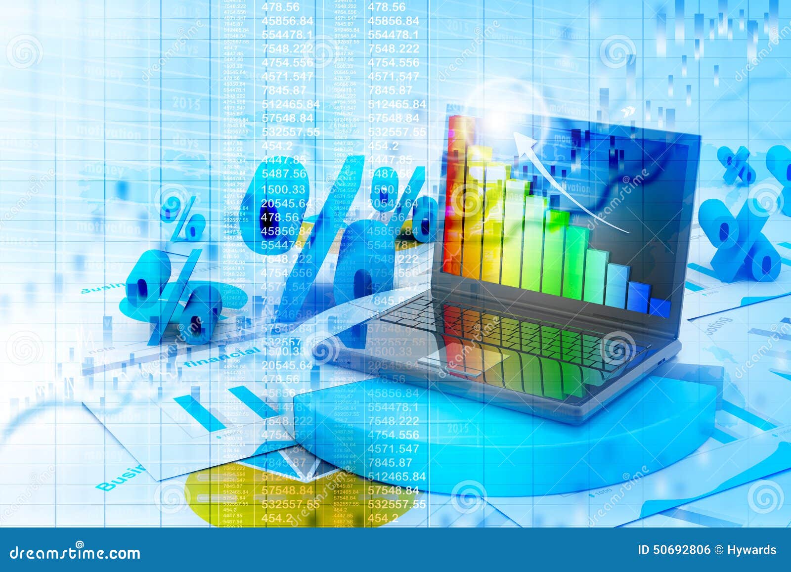 Business progress chart stock illustration. Illustration of arrow ...