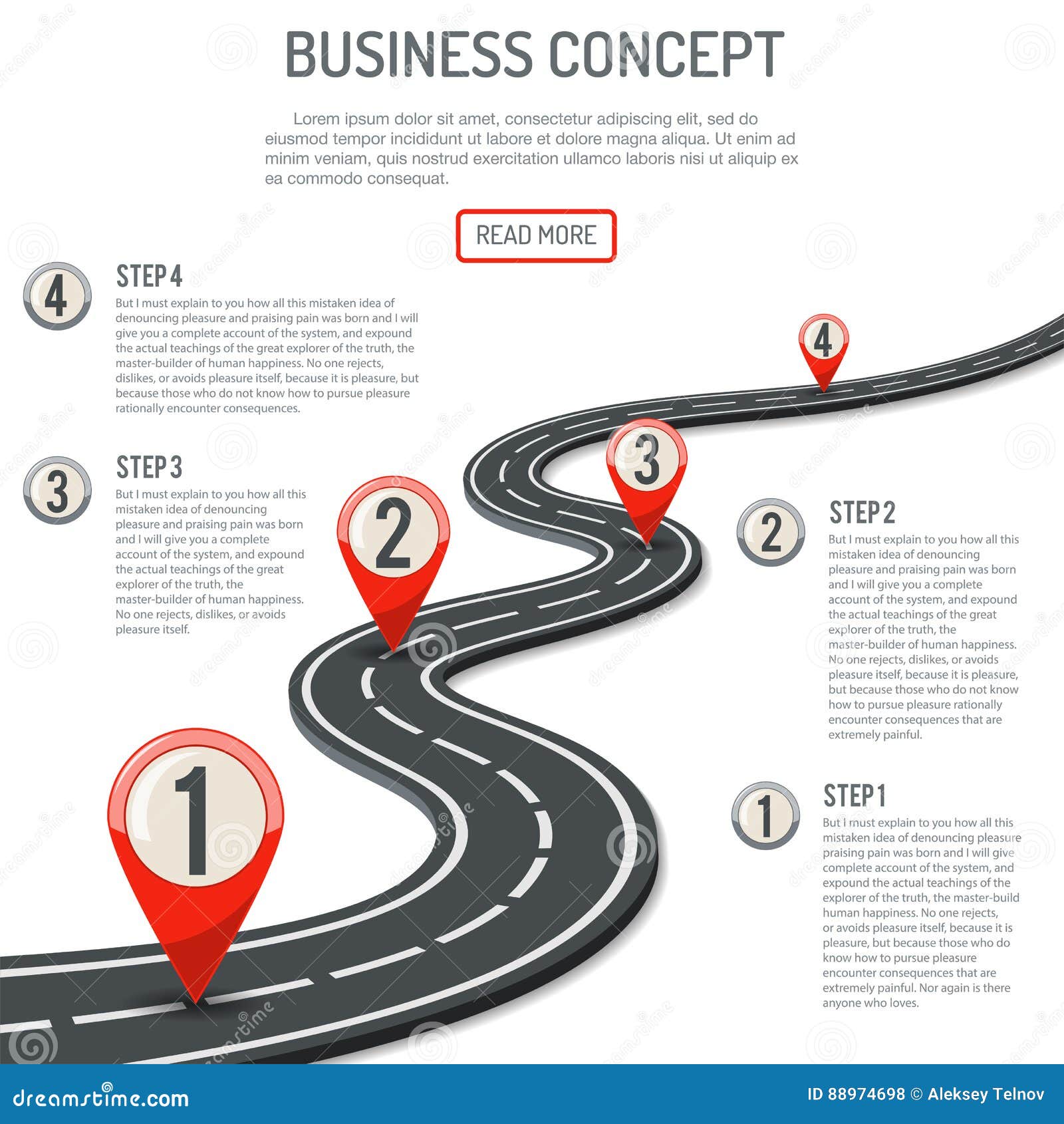 Business and Progress Concept Stock Vector - Illustration of data ...