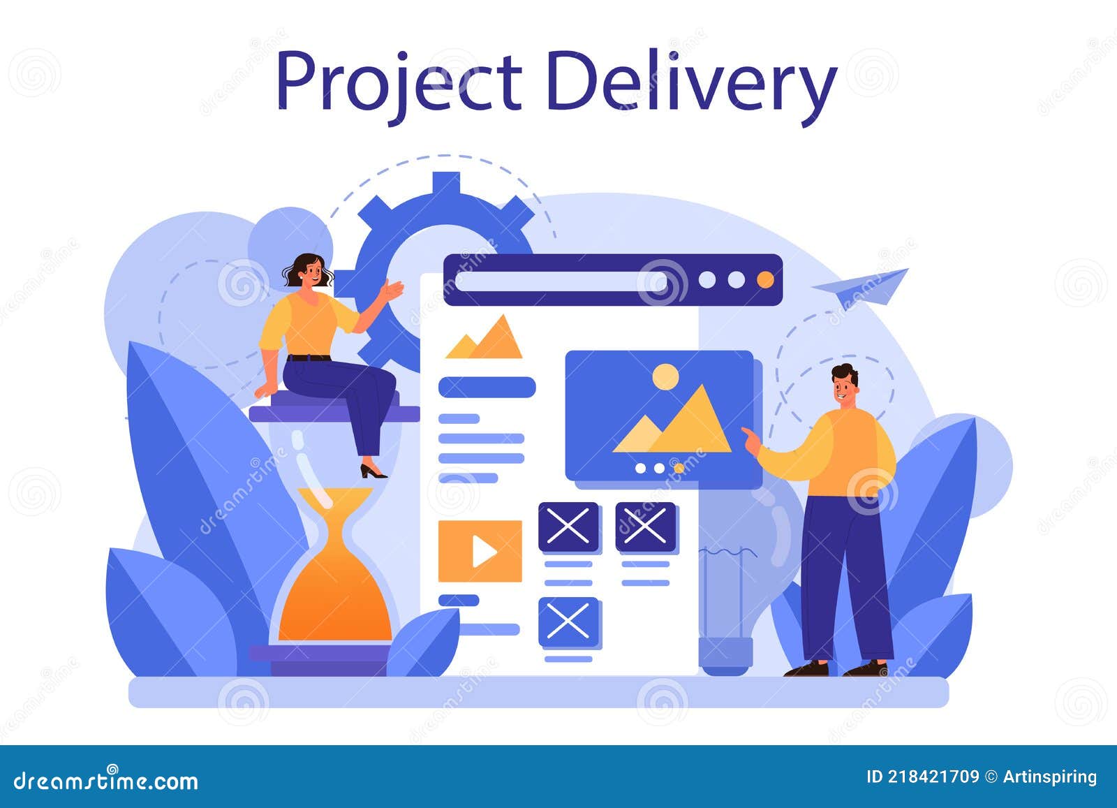 Business Project Delivery Concept. Project Development and Presentation ...